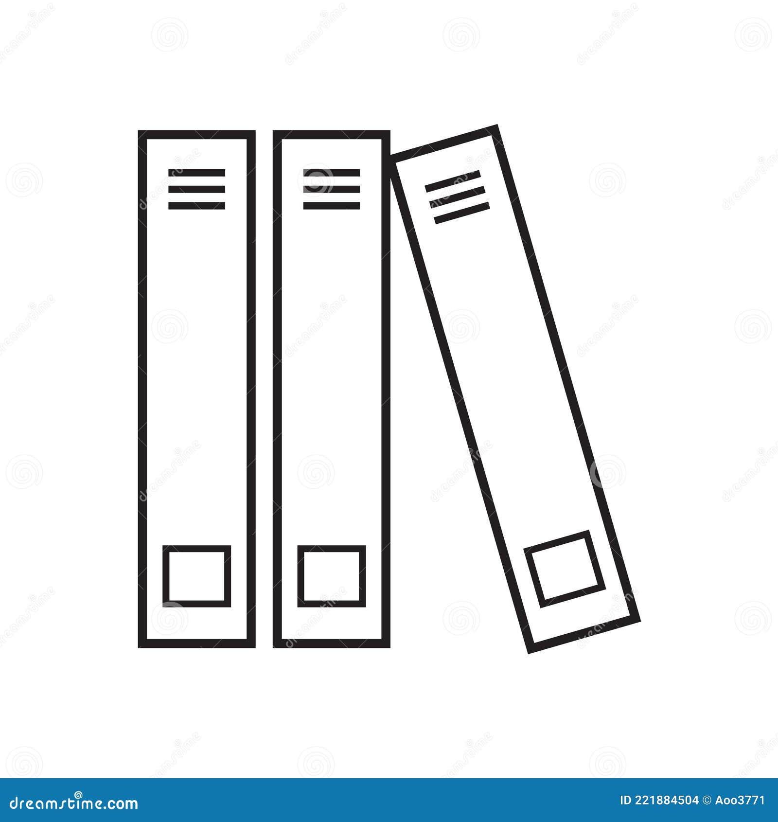 Binders Icon Symbol on White Vector Background Stock Vector ...