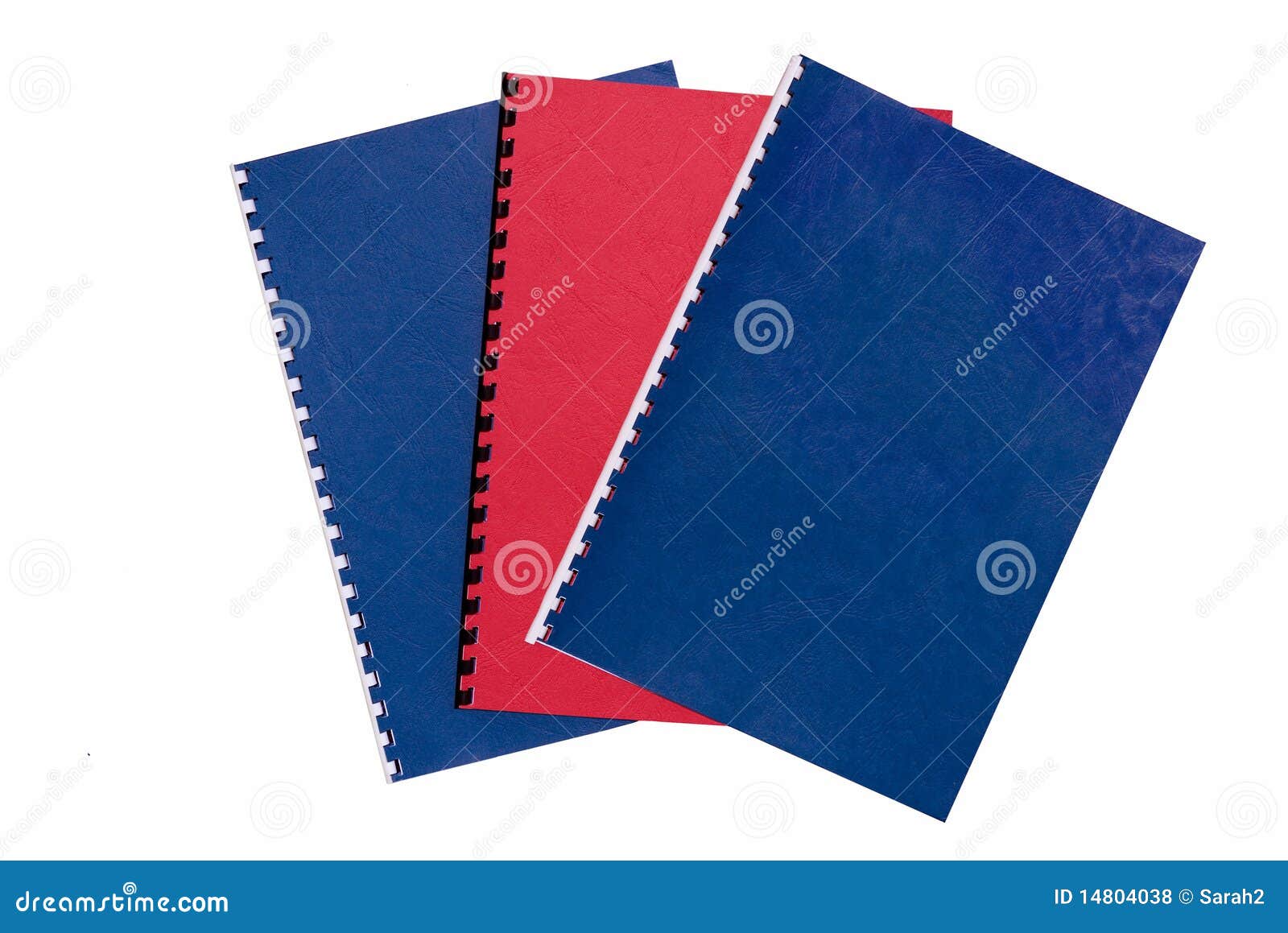 Binders - isolated stock photo. Image of spiral, documents - 14804038