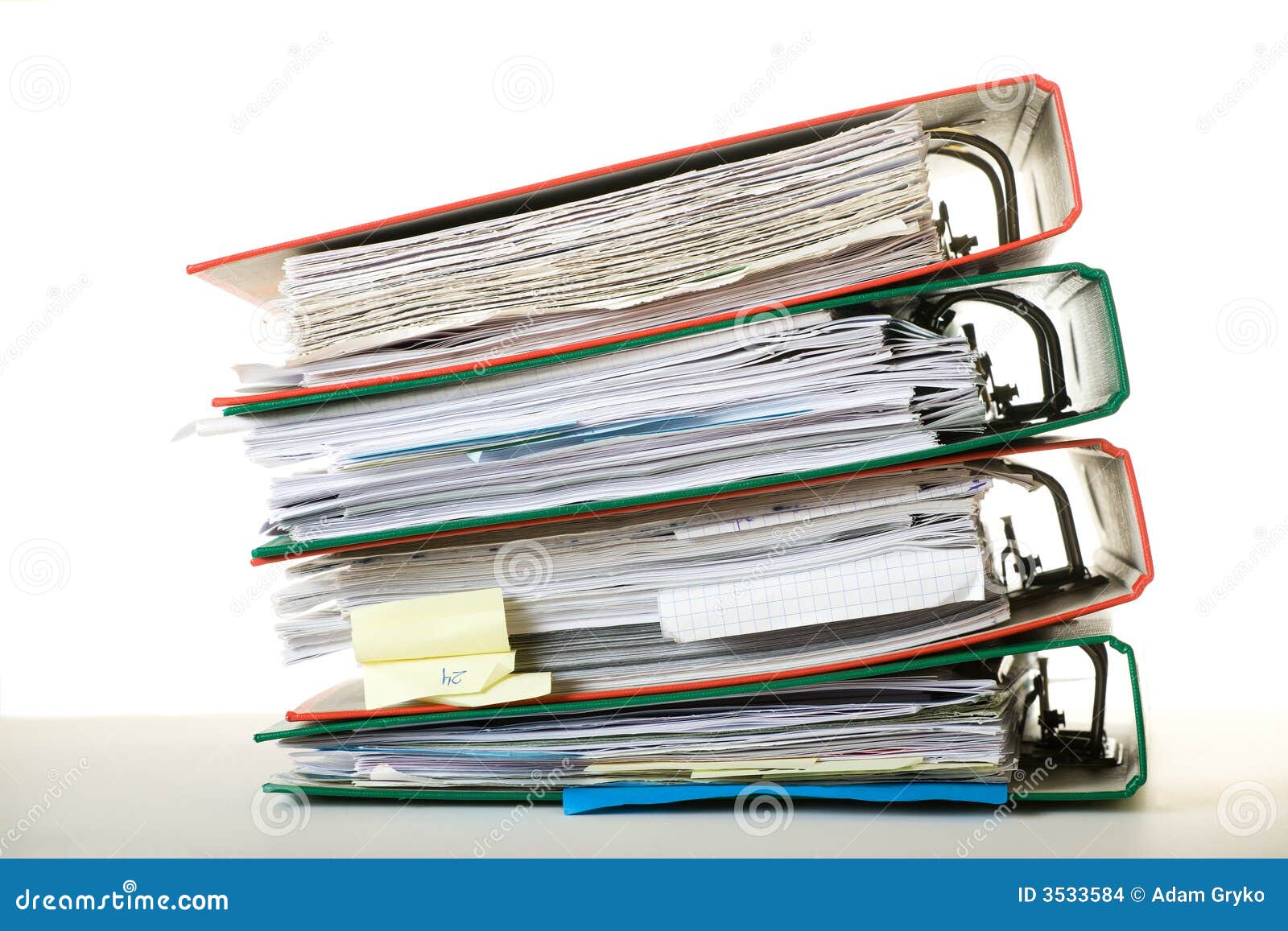 Binders stack stock photo. Image of folder, background - 3533584