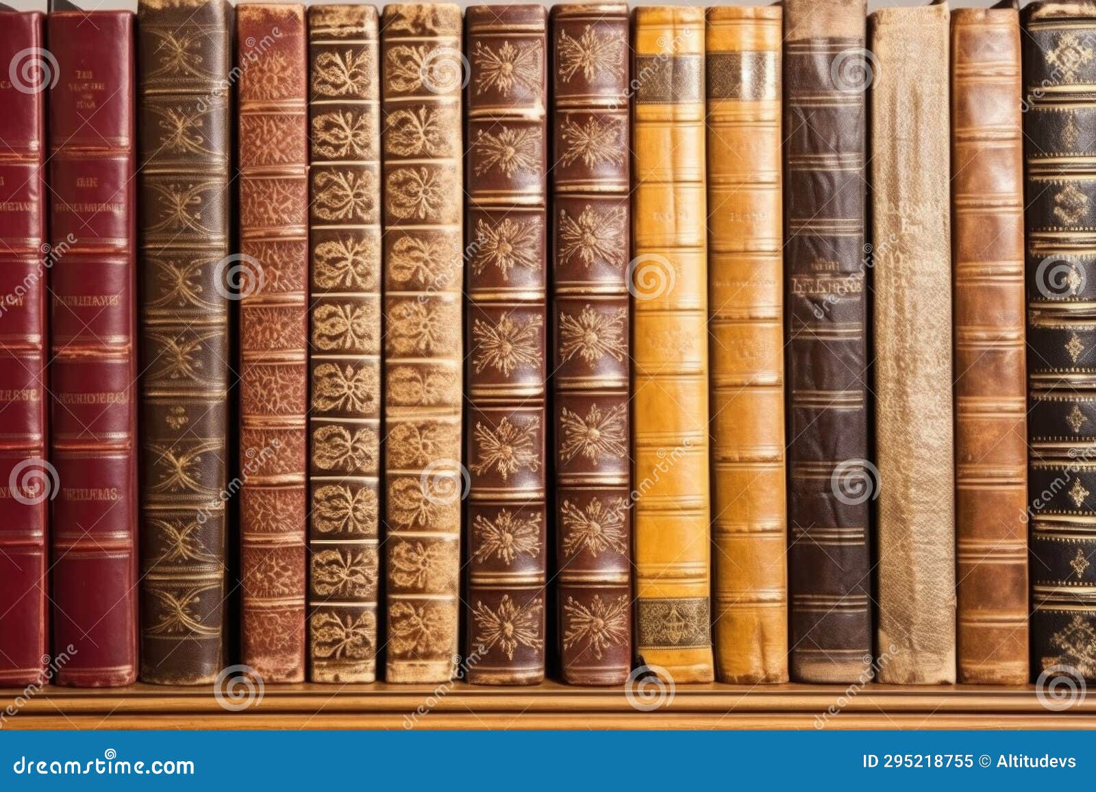 Binding Line of Classic Literature Books Stock Image - Image of classic ...
