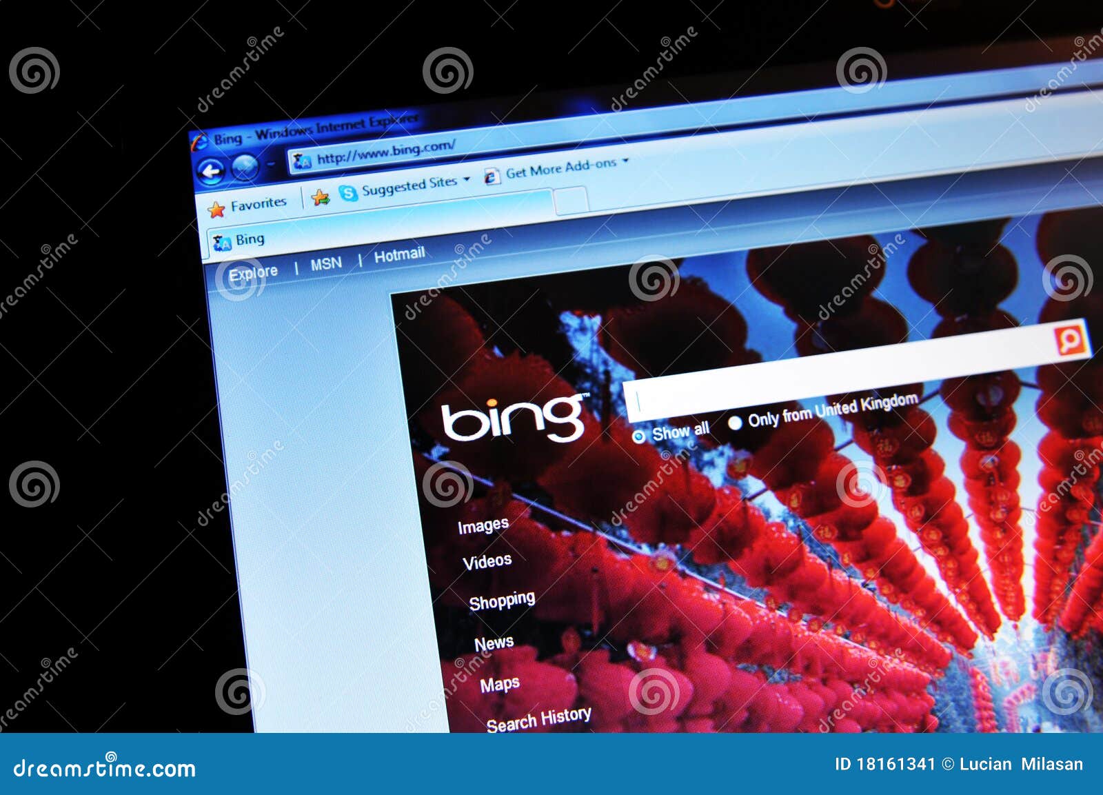 Bing editorial photo. Image of internet, display, multimedia - 18161341