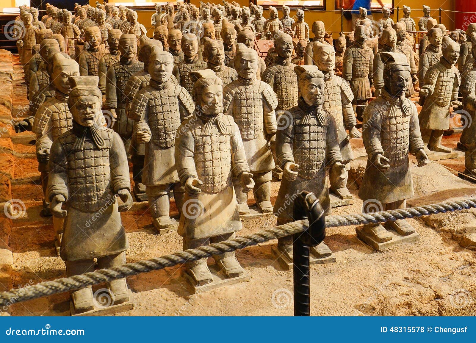 Bing Ma Yong Terakoty Wojsko Zdjęcie Stock Editorial - Obraz złożonej z ...