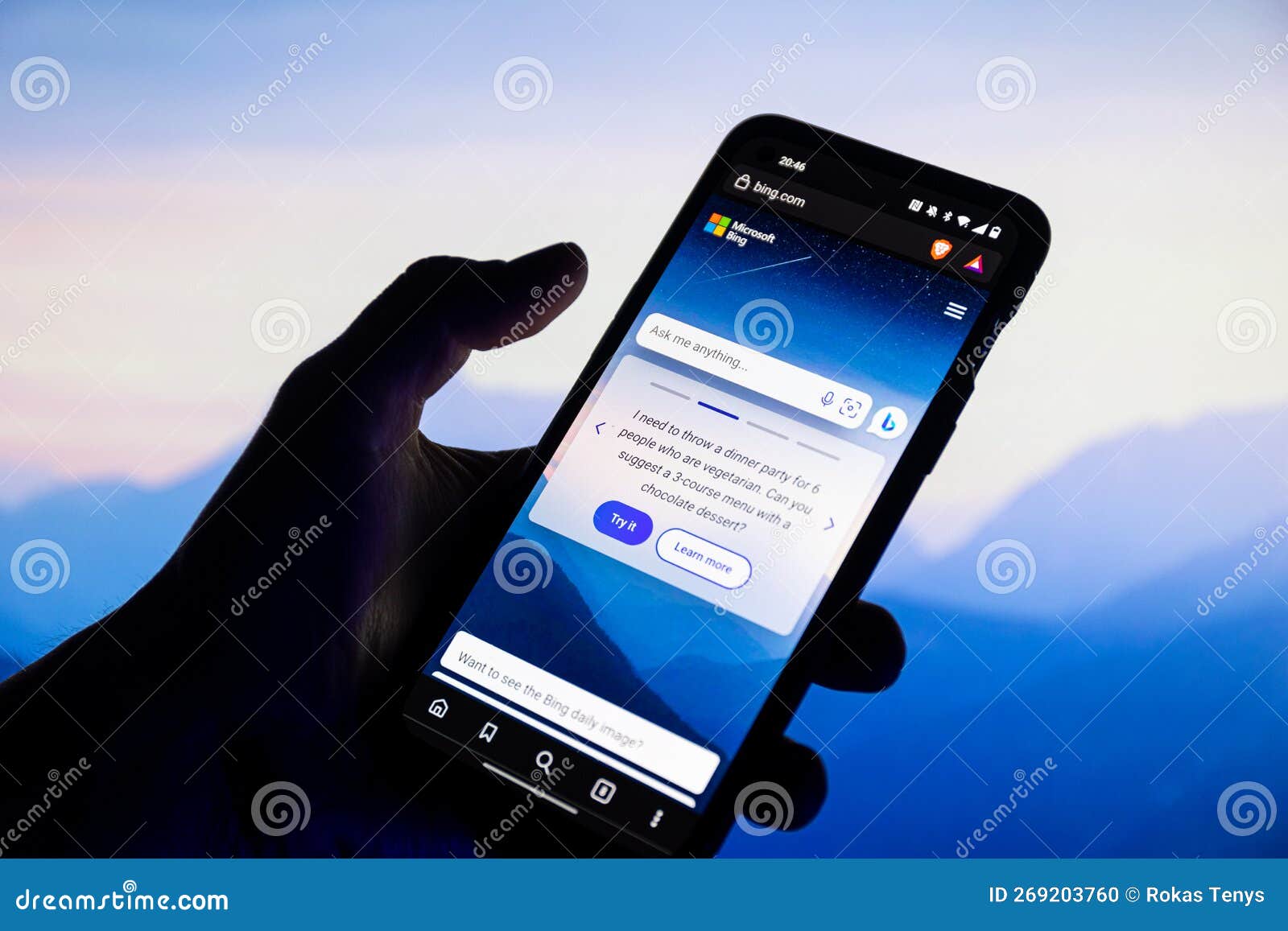 Bing On Screen. Microsoft Bing Is New AI CHAT Bot Launched By Microsoft ... Bing On Screen. Microsoft Bing Is New AI CHAT Bot Launched By Microsoft ...