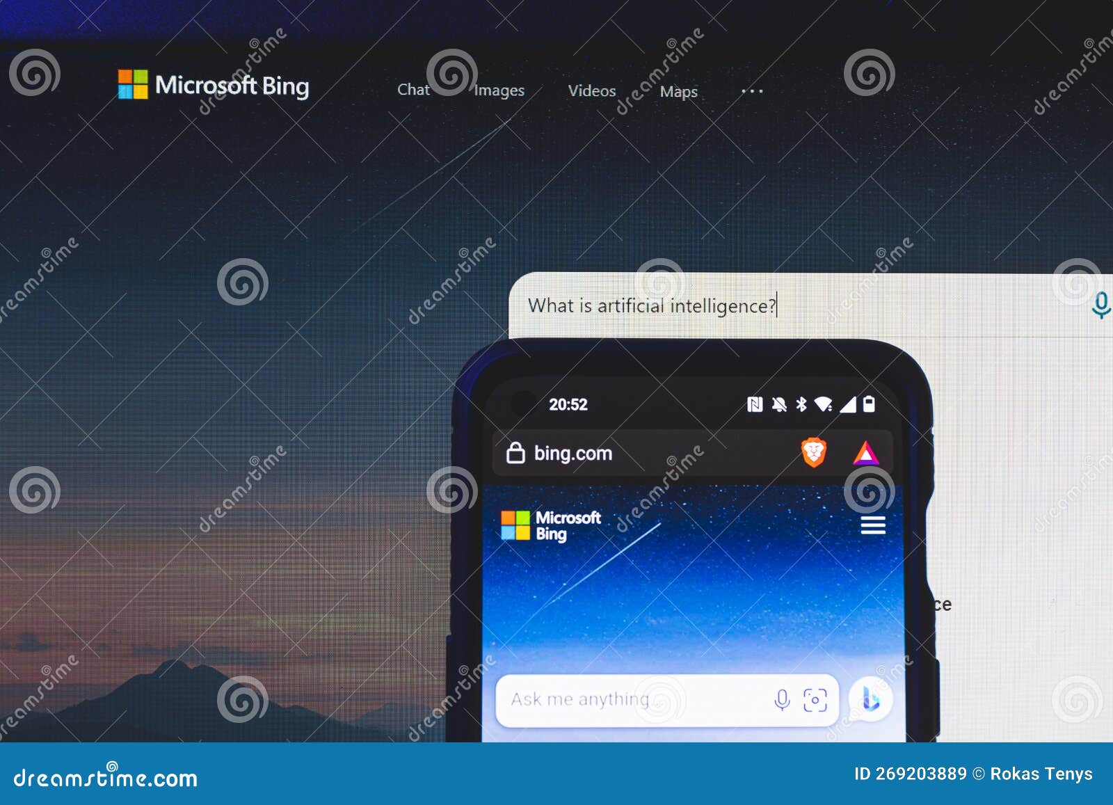 Bing On Screen. Microsoft Bing Is New AI CHAT Bot Launched By Microsoft ... Bing On Screen. Microsoft Bing Is New AI CHAT Bot Launched By Microsoft ...