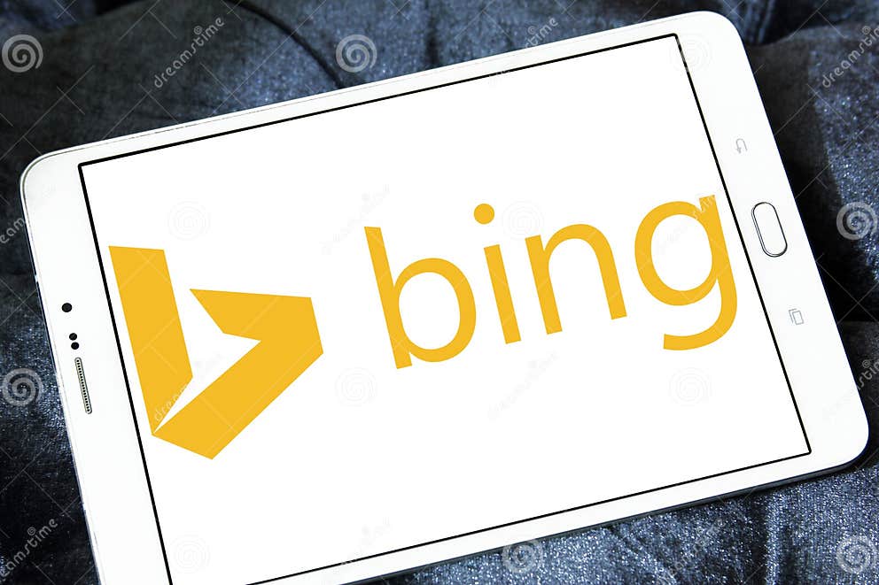Bing search engine logo editorial stock photo. Image of searching ...