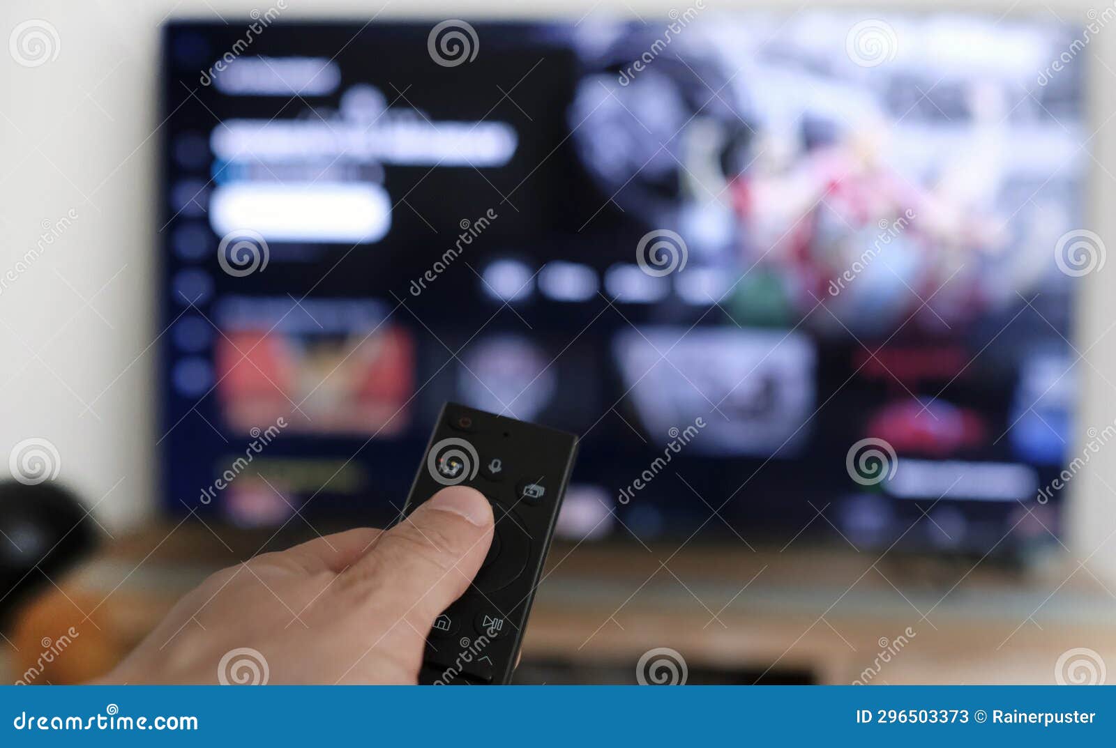 Hand Holding a Remote Control Stock Image - Image of entertainment ...