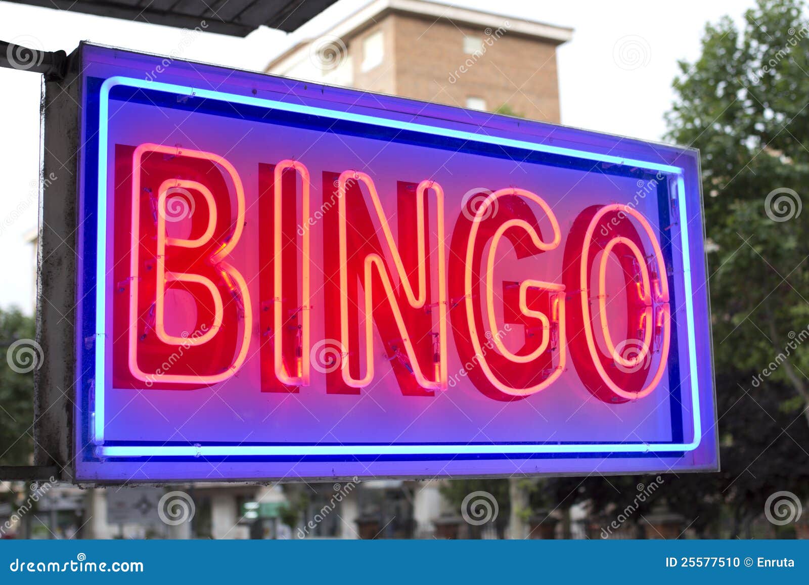 Bingo stock photo. Image of sign, light, advertising - 25577510