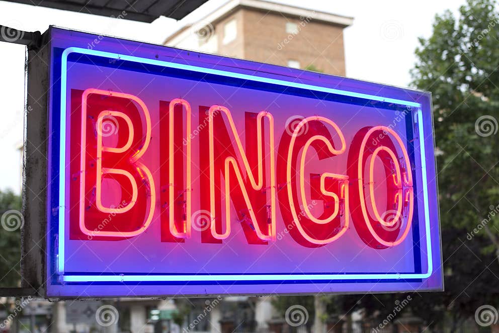 Bingo stock photo. Image of sign, light, advertising - 25577510