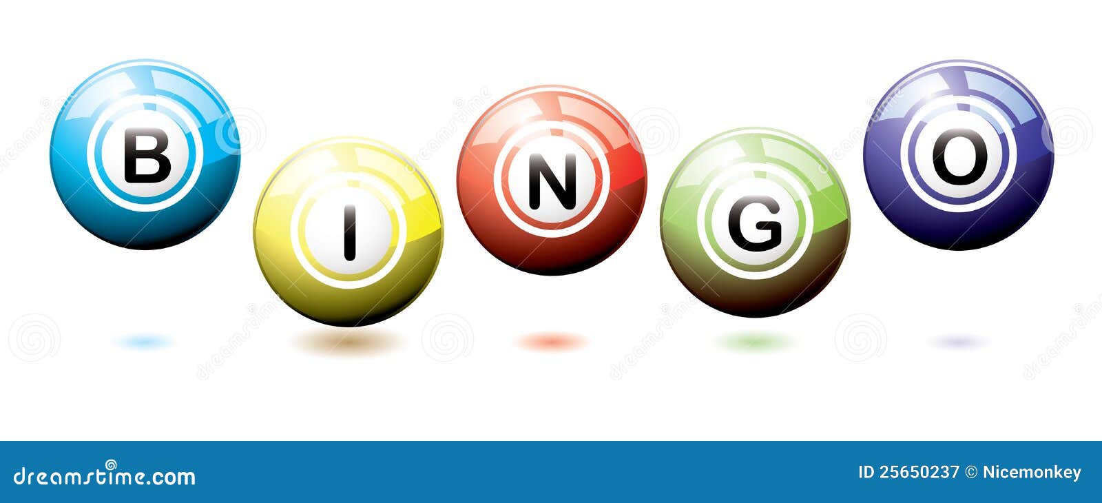 Bingo Balls Icons Realistic Vector Illustration Isolated On White ...