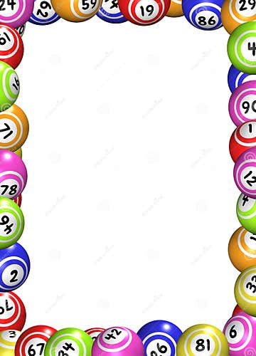 Bingo Balls Frame stock illustration. Illustration of graphic - 29653235