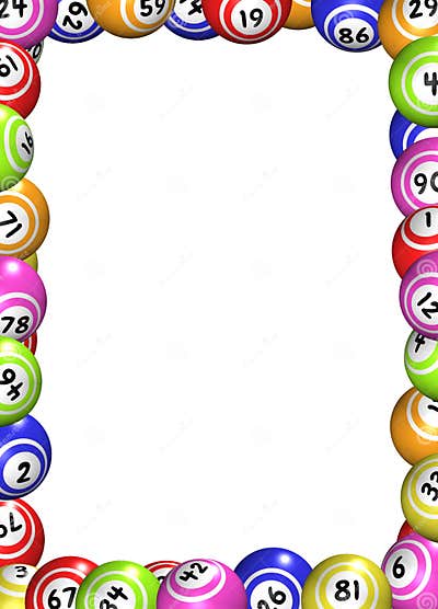 Bingo Balls Frame stock illustration. Illustration of graphic - 29653235