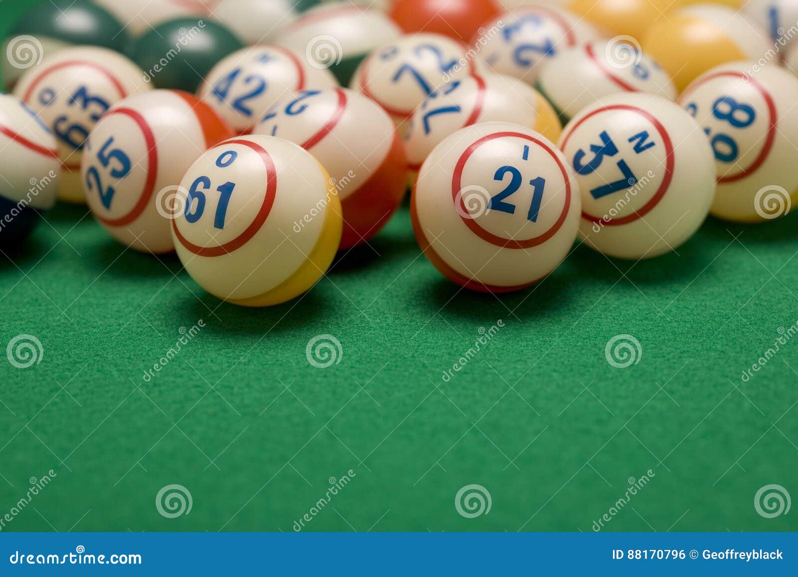 Bingo Balls stock photo. Image of close, group, hobbies - 88170796