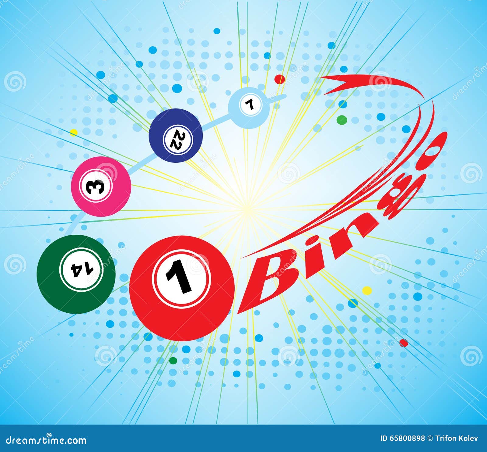 Bingo banner stock vector. Illustration of lottery, euro - 65800898