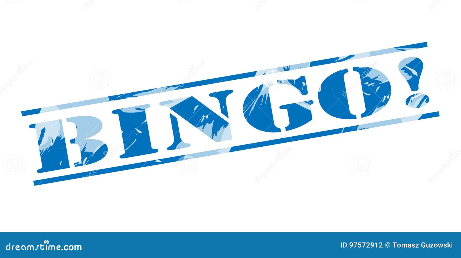 Bingo blue stamp stock illustration. Illustration of rubber - 97572912