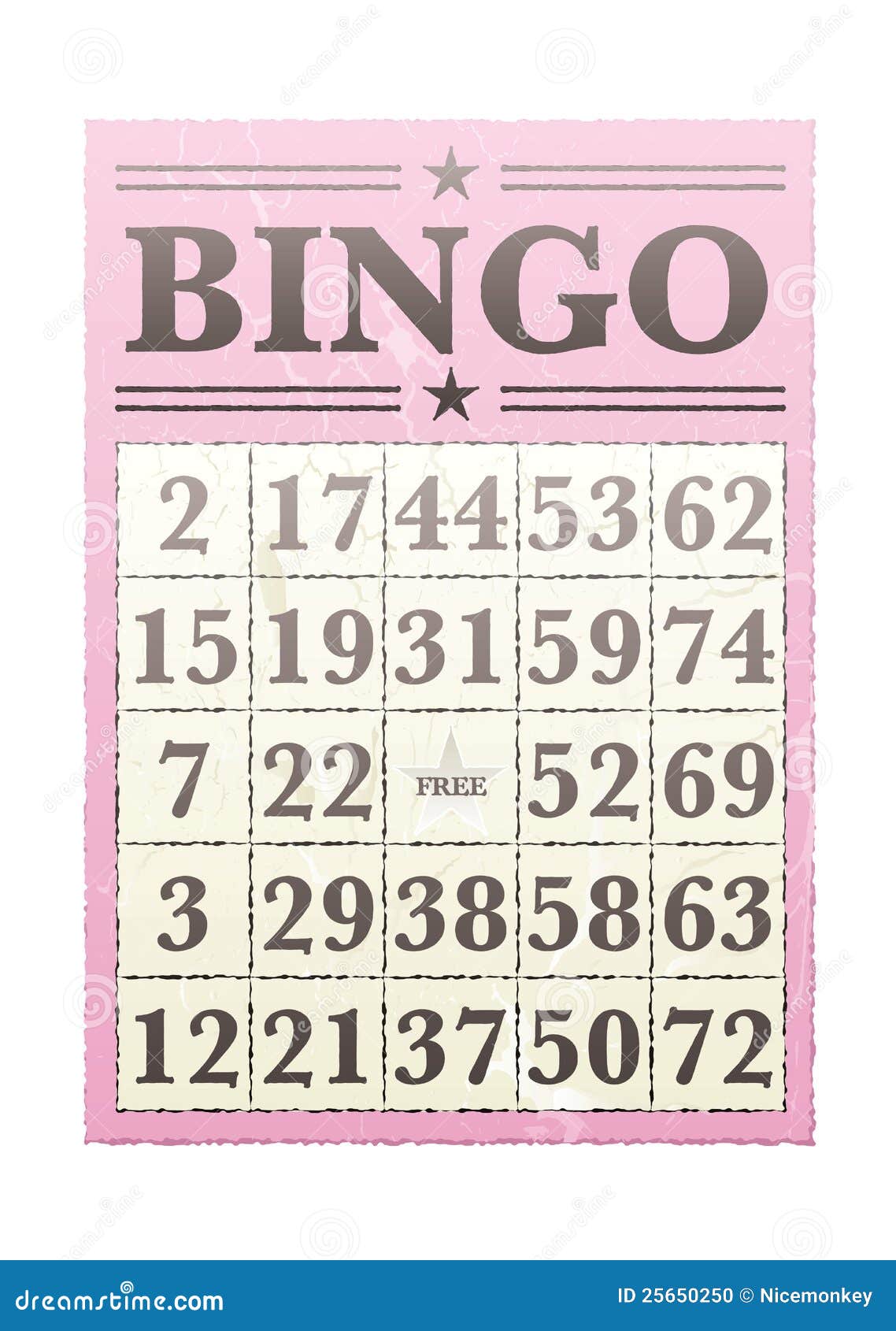 Bingo Card With Colorful Confetti. Vector Illustration | CartoonDealer ...