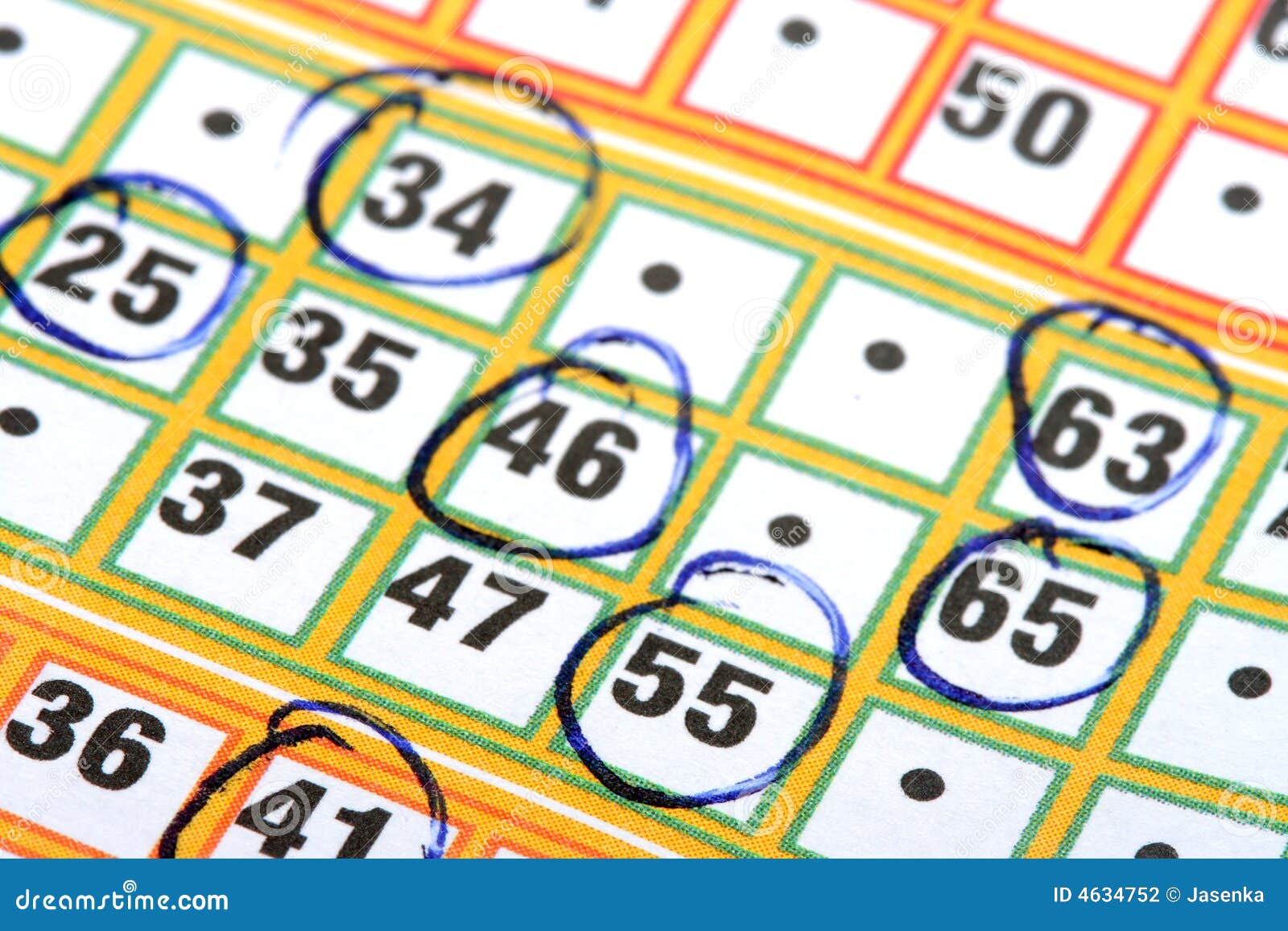 Bingo card stock photo. Image of success, game, bingo - 4634752