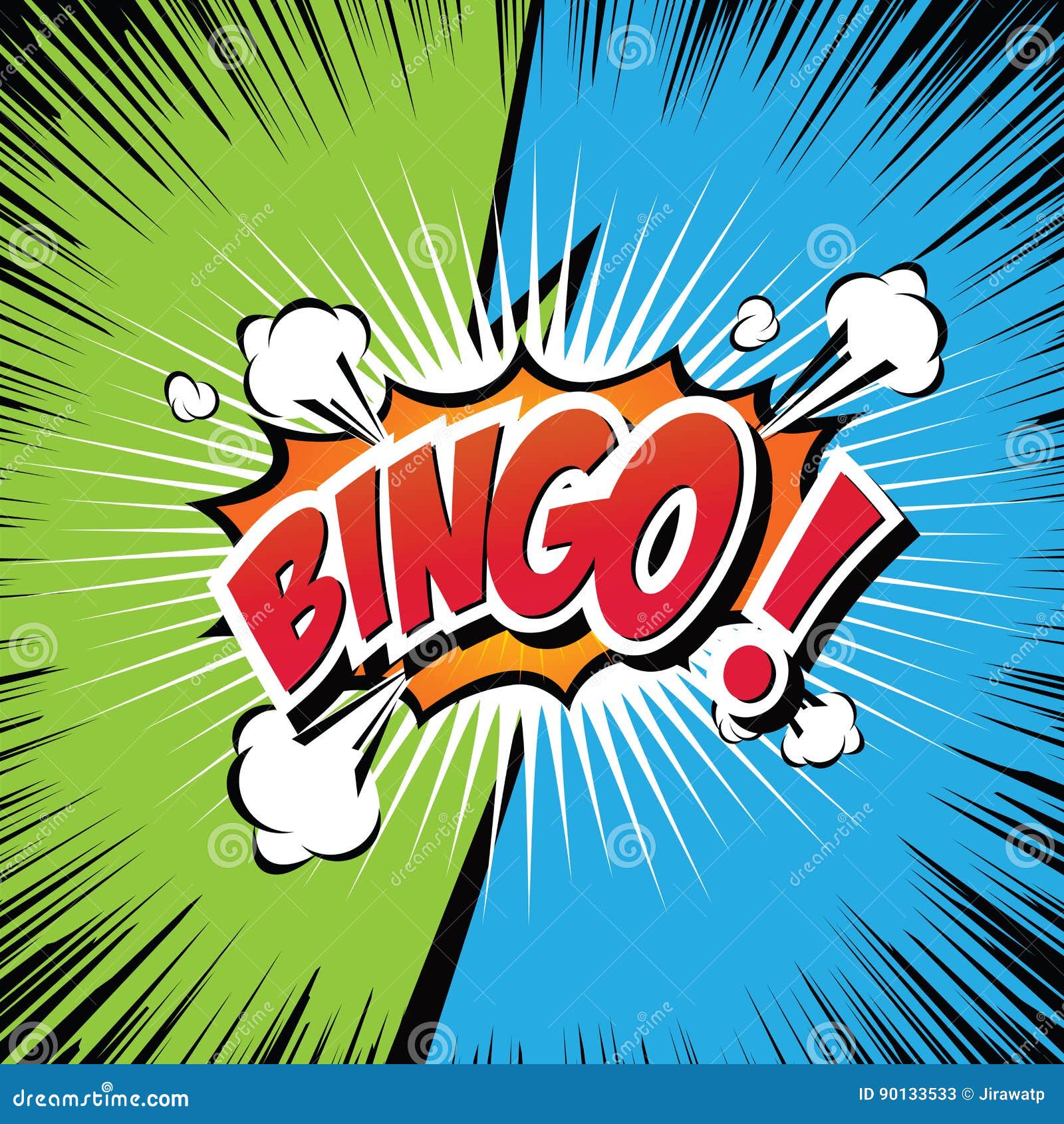 Bingo, Comic Speech Bubble. Cartoon Vector | CartoonDealer.com #41065443