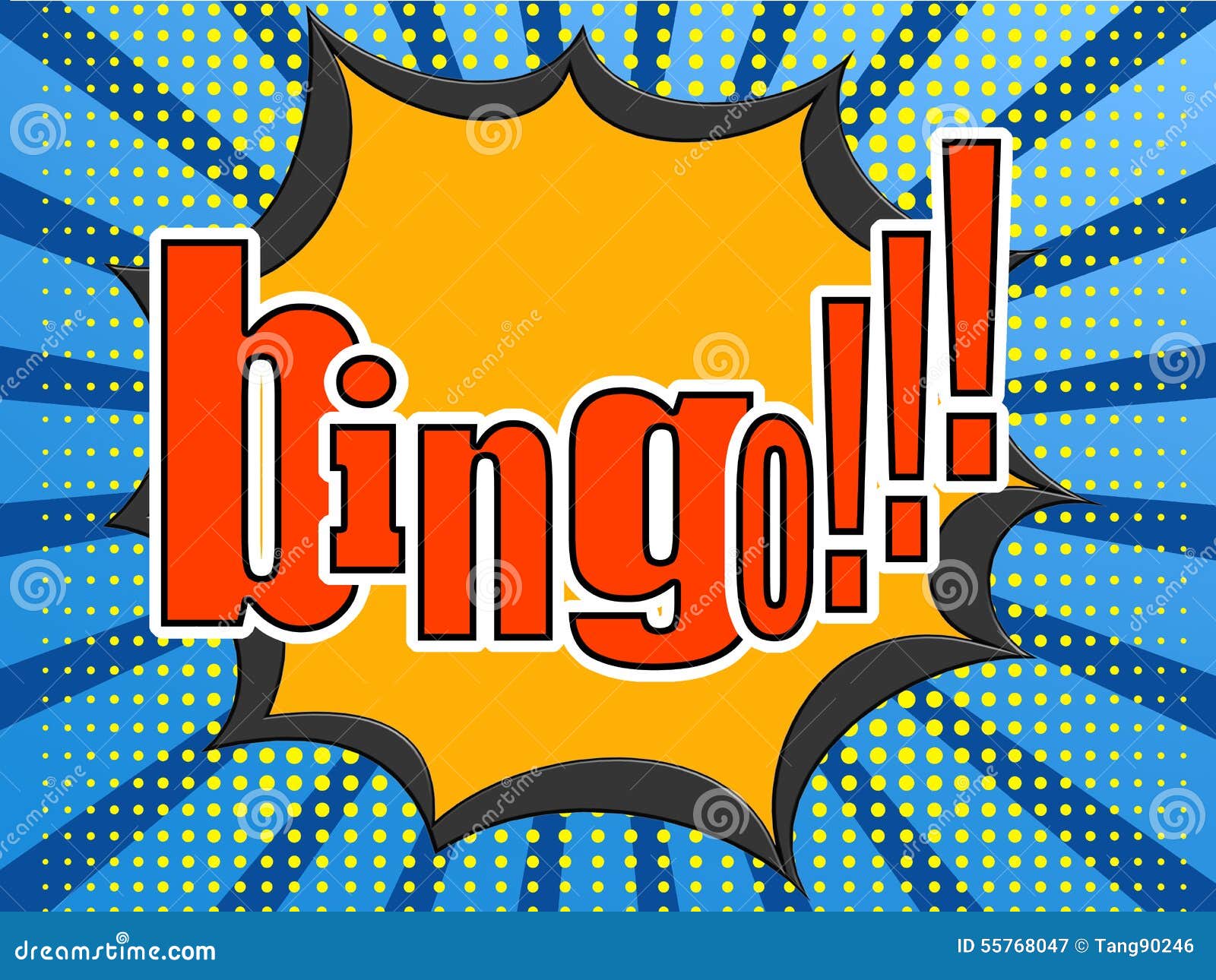 Bingo, Comic Speech Bubble. Cartoon Vector | CartoonDealer.com #41065443