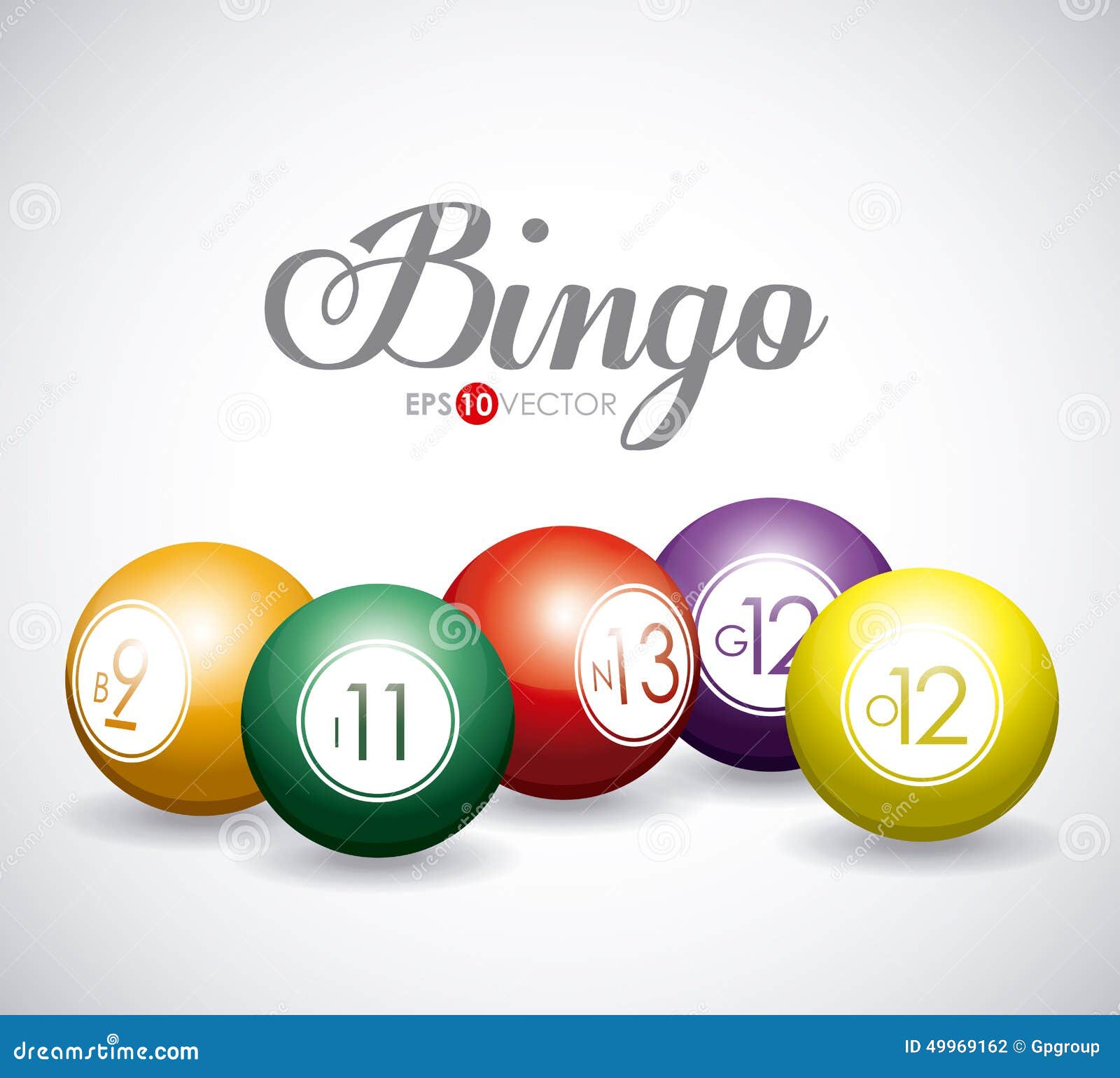 Bingo Design, Illustration. Stock Illustration - Illustration of balls ...
