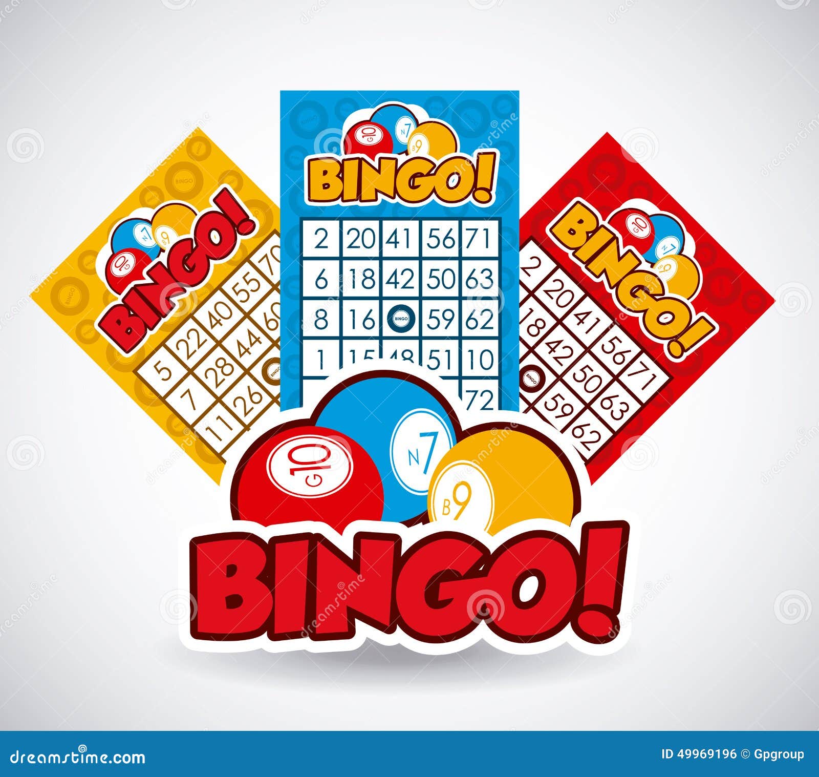 Bingo Design, Illustration. Royalty-Free Cartoon | CartoonDealer.com ...