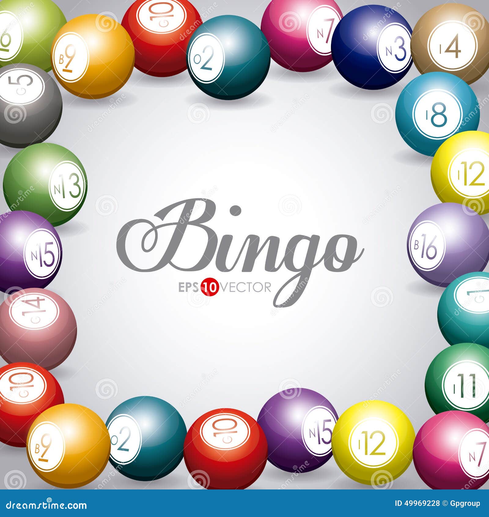 Bingo Design, Illustration. Stock Illustration - Illustration of ...