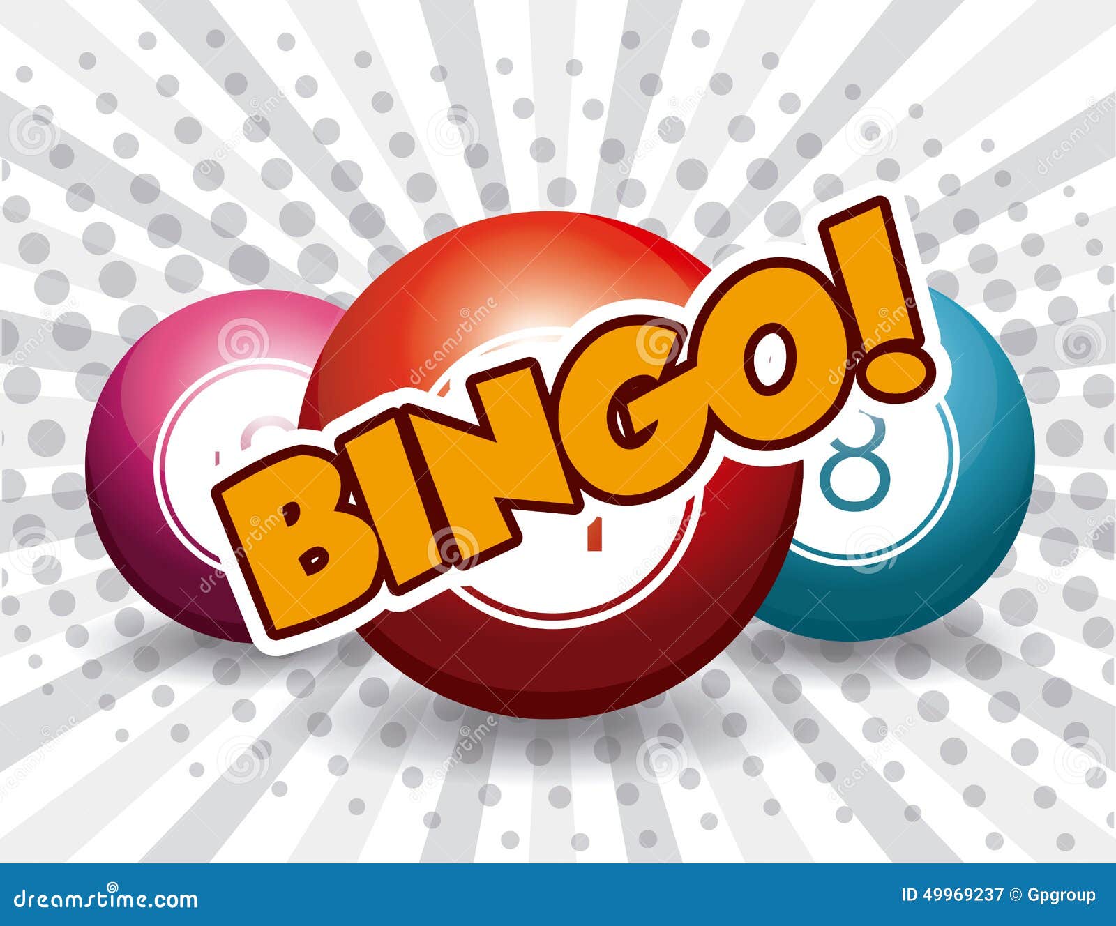 Bingo Design, Illustration. Stock Illustration - Illustration of ...