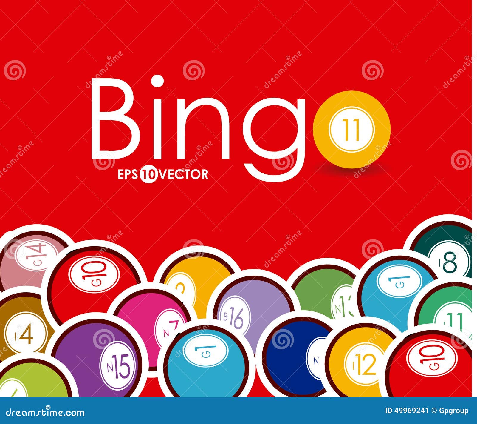 Bingo Design, Illustration. Royalty-Free Cartoon | CartoonDealer.com ...