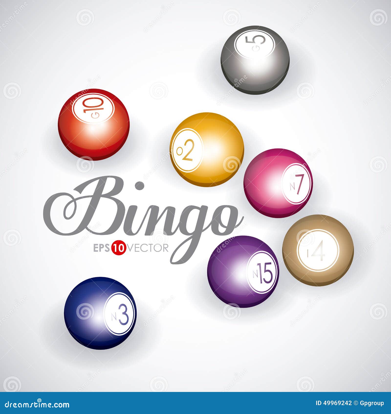 Bingo Design, Illustration. Royalty-Free Cartoon | CartoonDealer.com ...