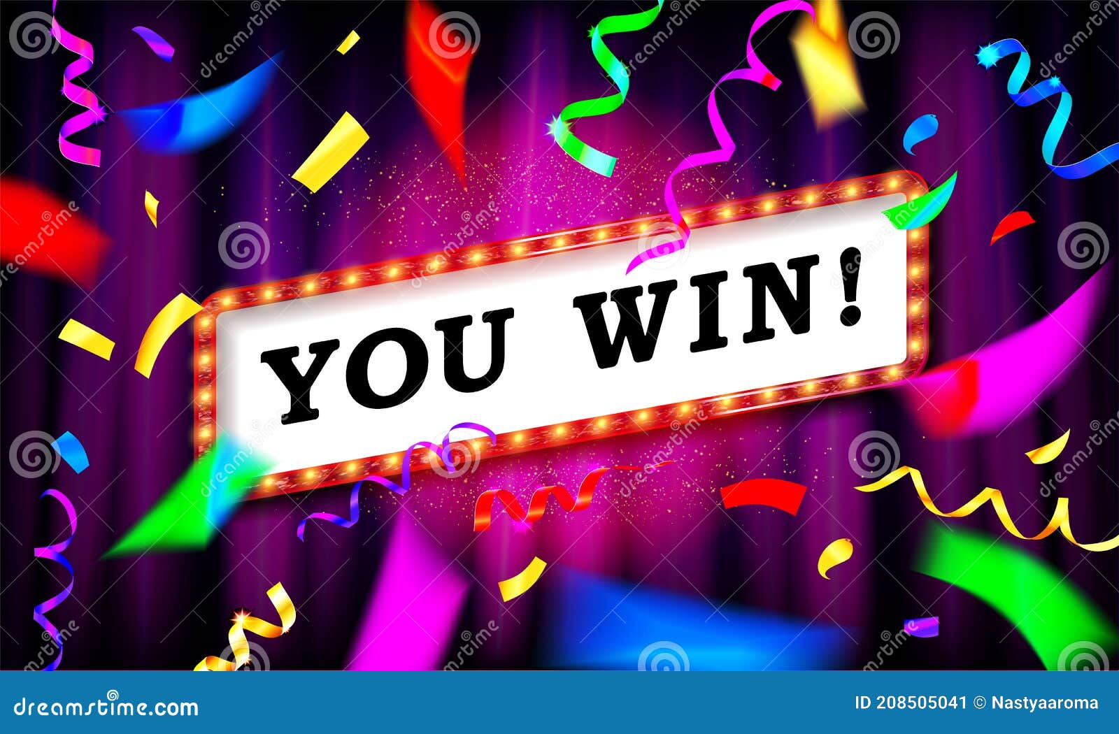 Bingo frame label stock vector. Illustration of lottery - 208505041