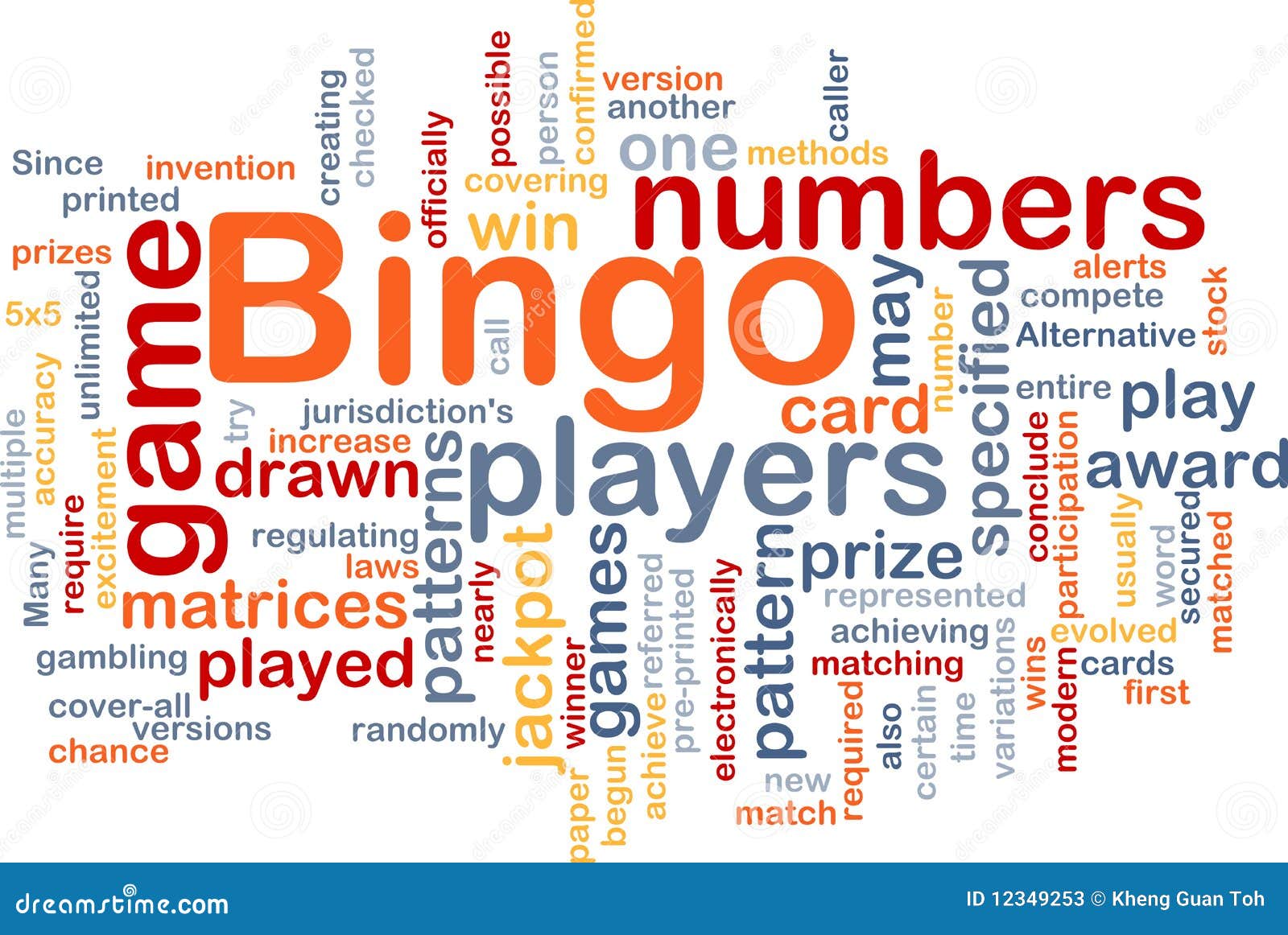 Bingo Game Background Concept Stock Illustration - Illustration of ...