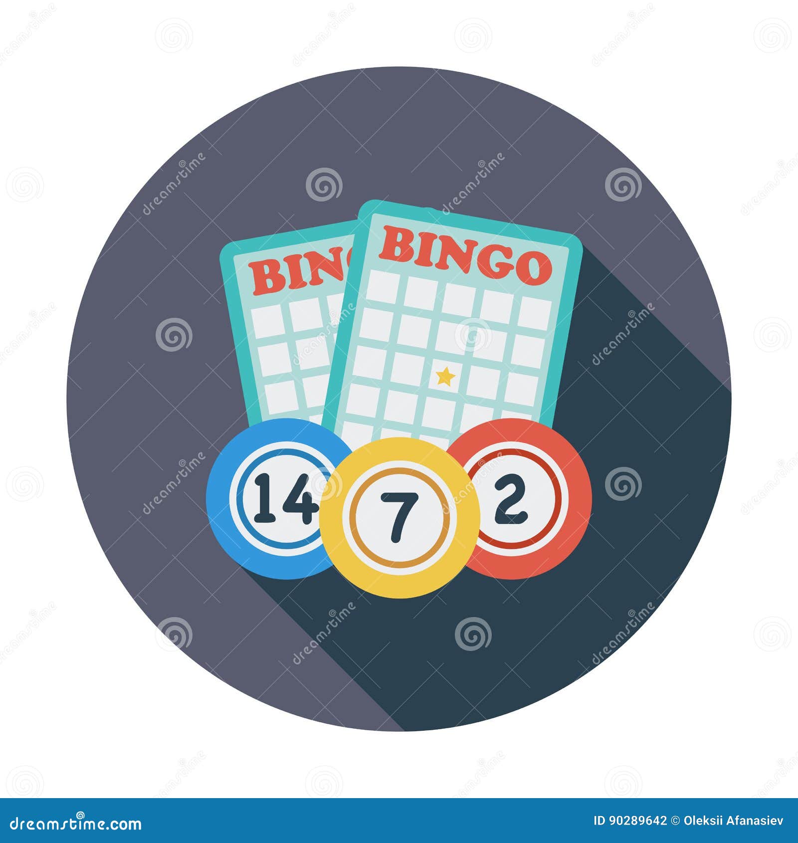 Bingo icon stock vector. Illustration of hobbies, gambling - 90289642
