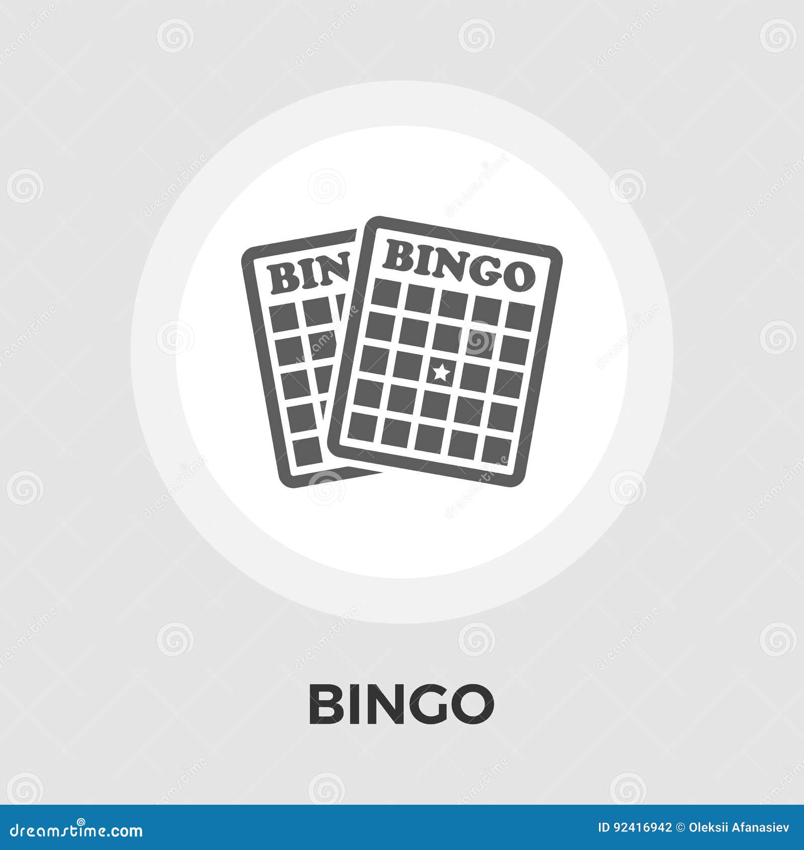 Bingo Icon On White Background. Simple Element Illustration From ...