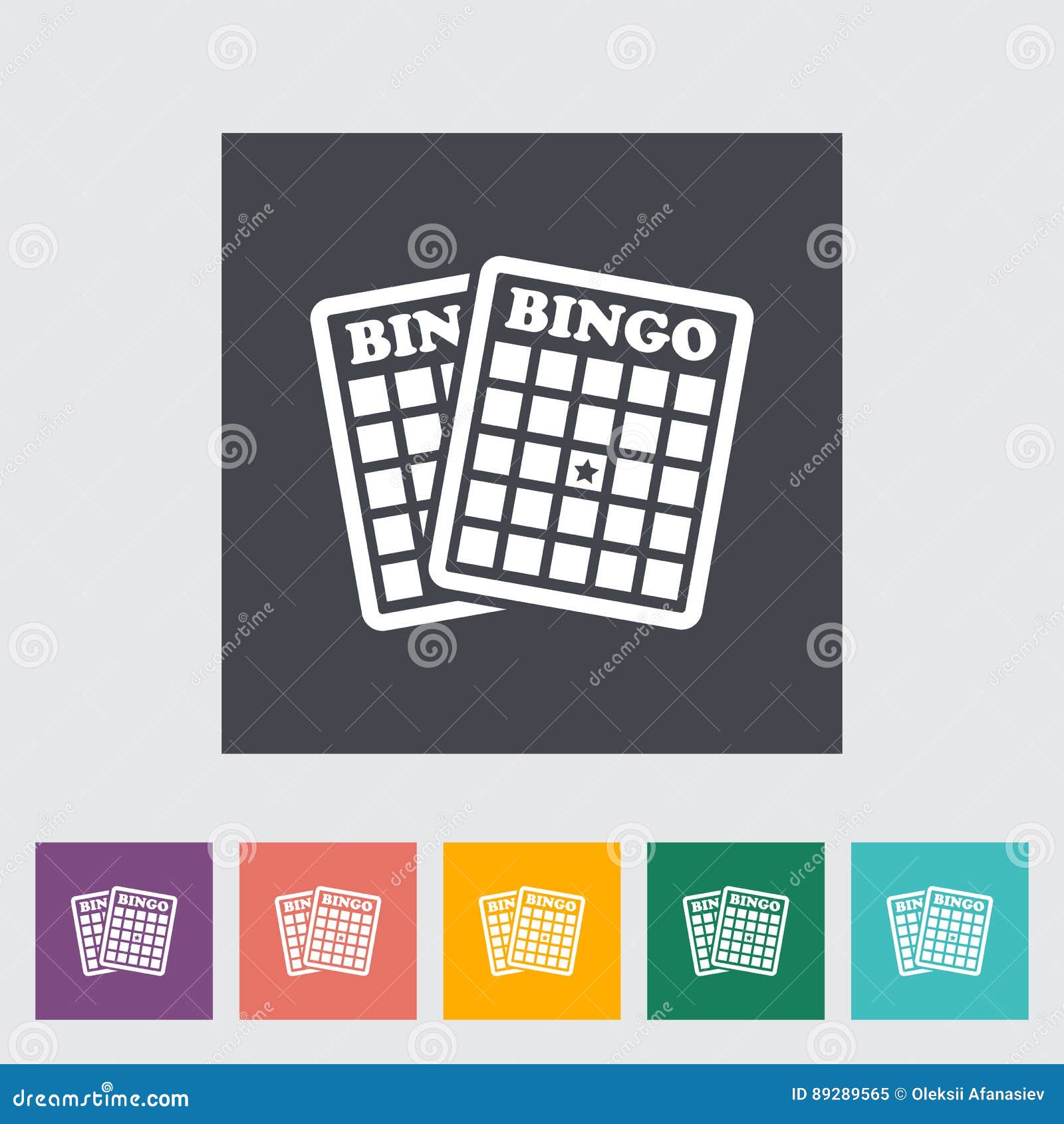 Bingo icon stock vector. Illustration of game, blank - 89289565