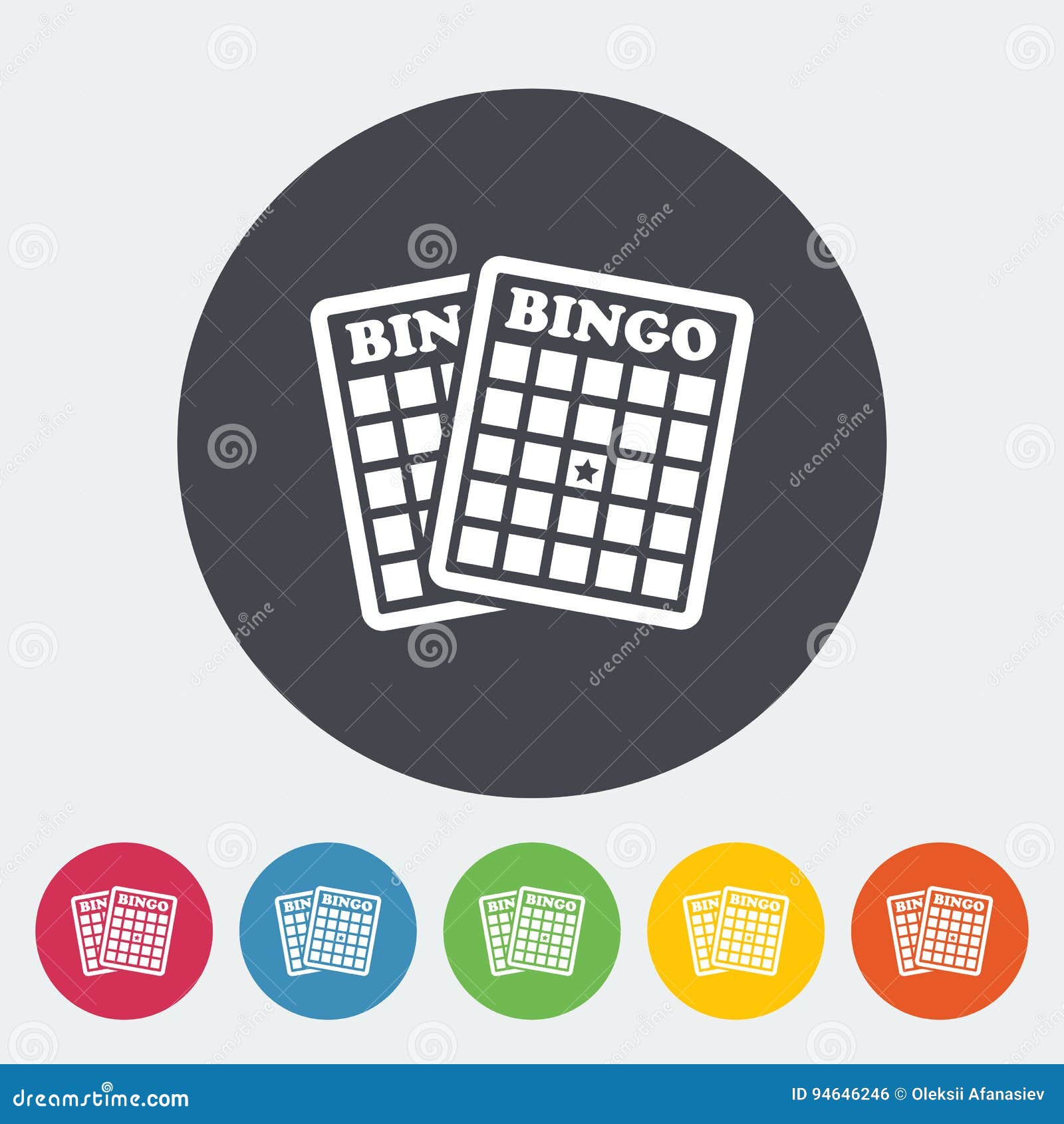 Bingo icon stock vector. Illustration of board, graphic - 94646246