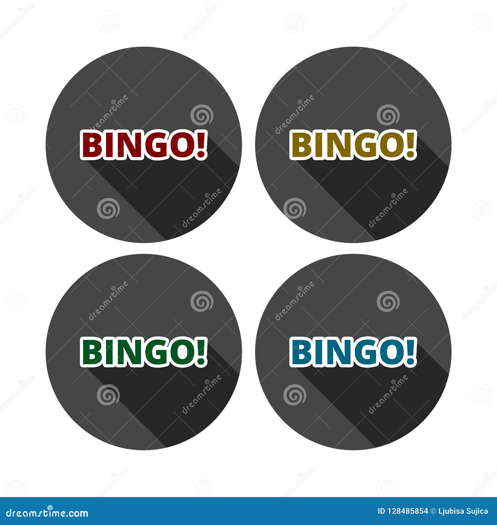 Bingo Icon Vector. Vector Illustration Stock Vector - Illustration of ...