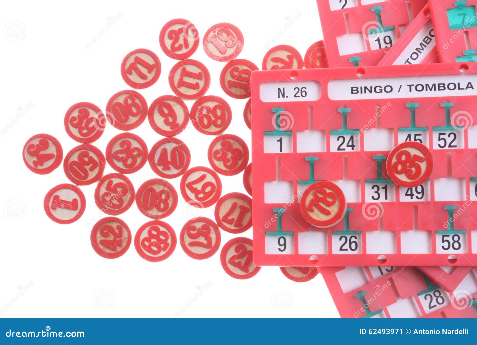 Bingo numbers stock image. Image of wooden, folders, white - 62493971