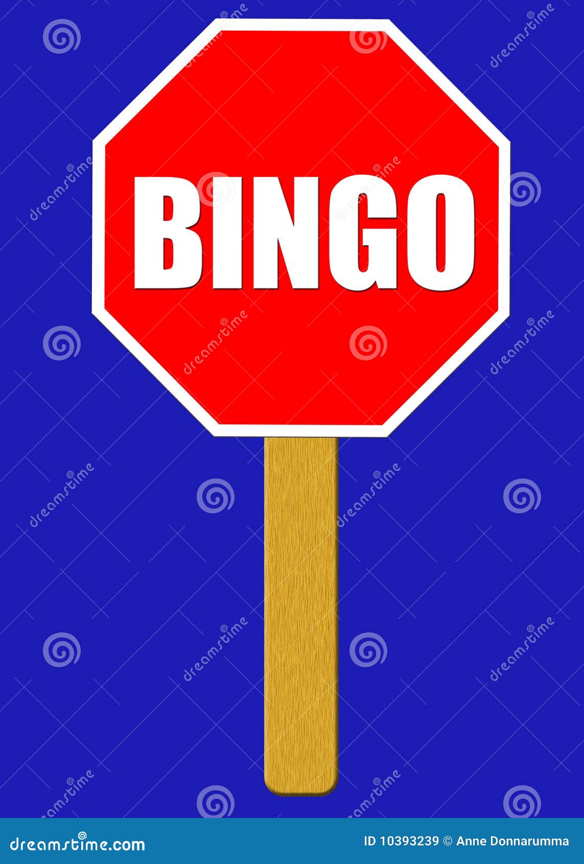 Bingo paddle stock illustration. Illustration of bingo - 10393239