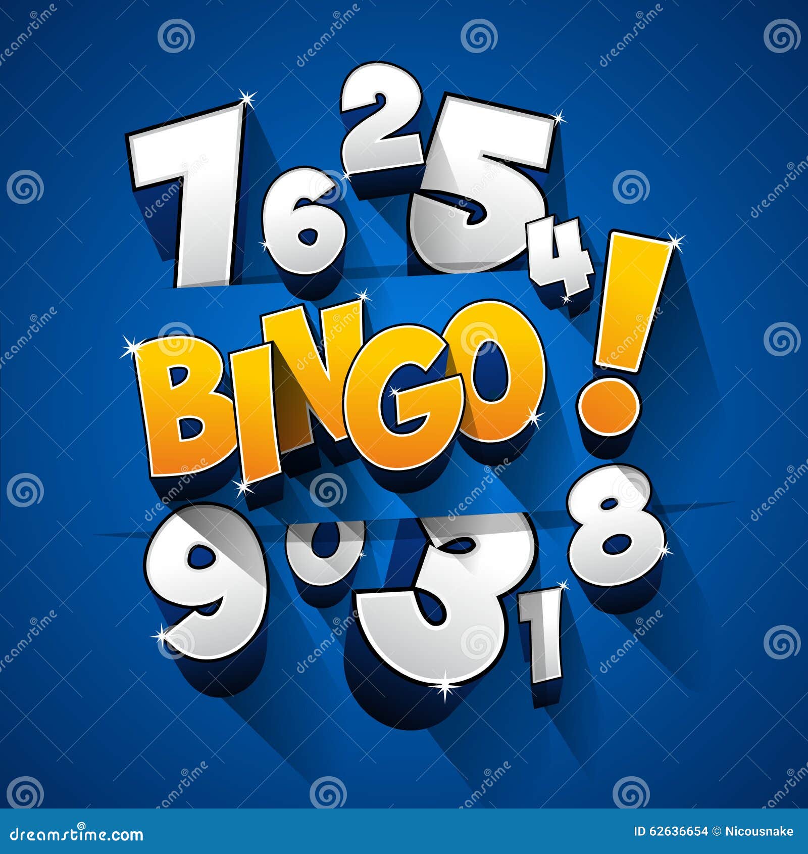 Bingo, símbolo do jackpot ilustração do vetor. Ilustração de fundo ...