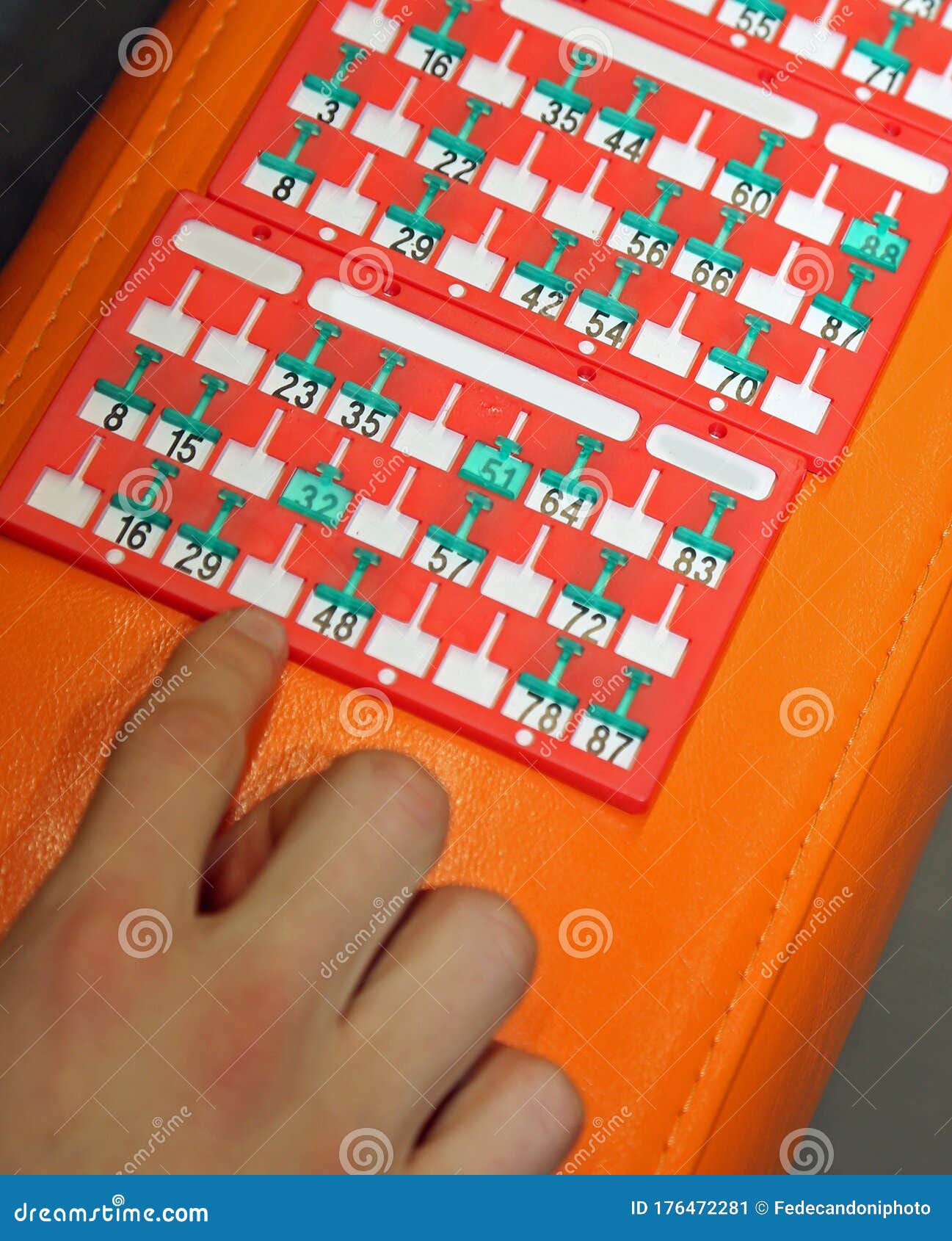 Bingo Scorecards and the Hand of Boy Stock Image - Image of people ...