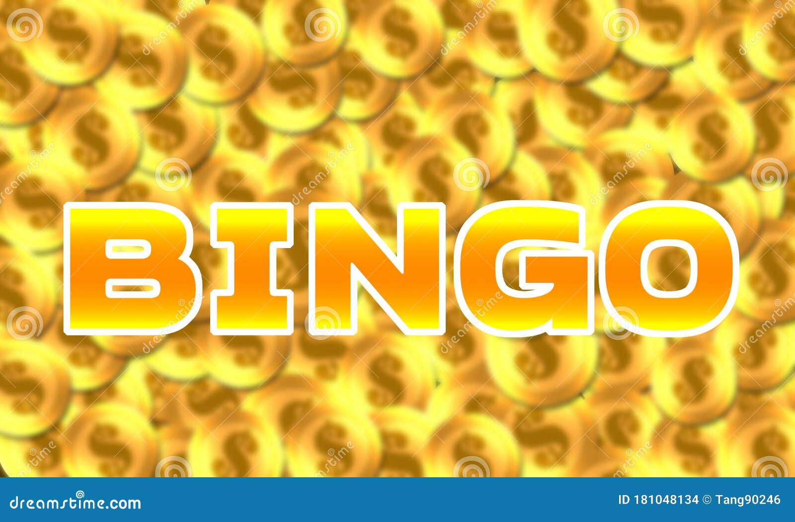 Bingo Sign Logo Hand Drawn Vector Lettering Stock Photo | CartoonDealer ...