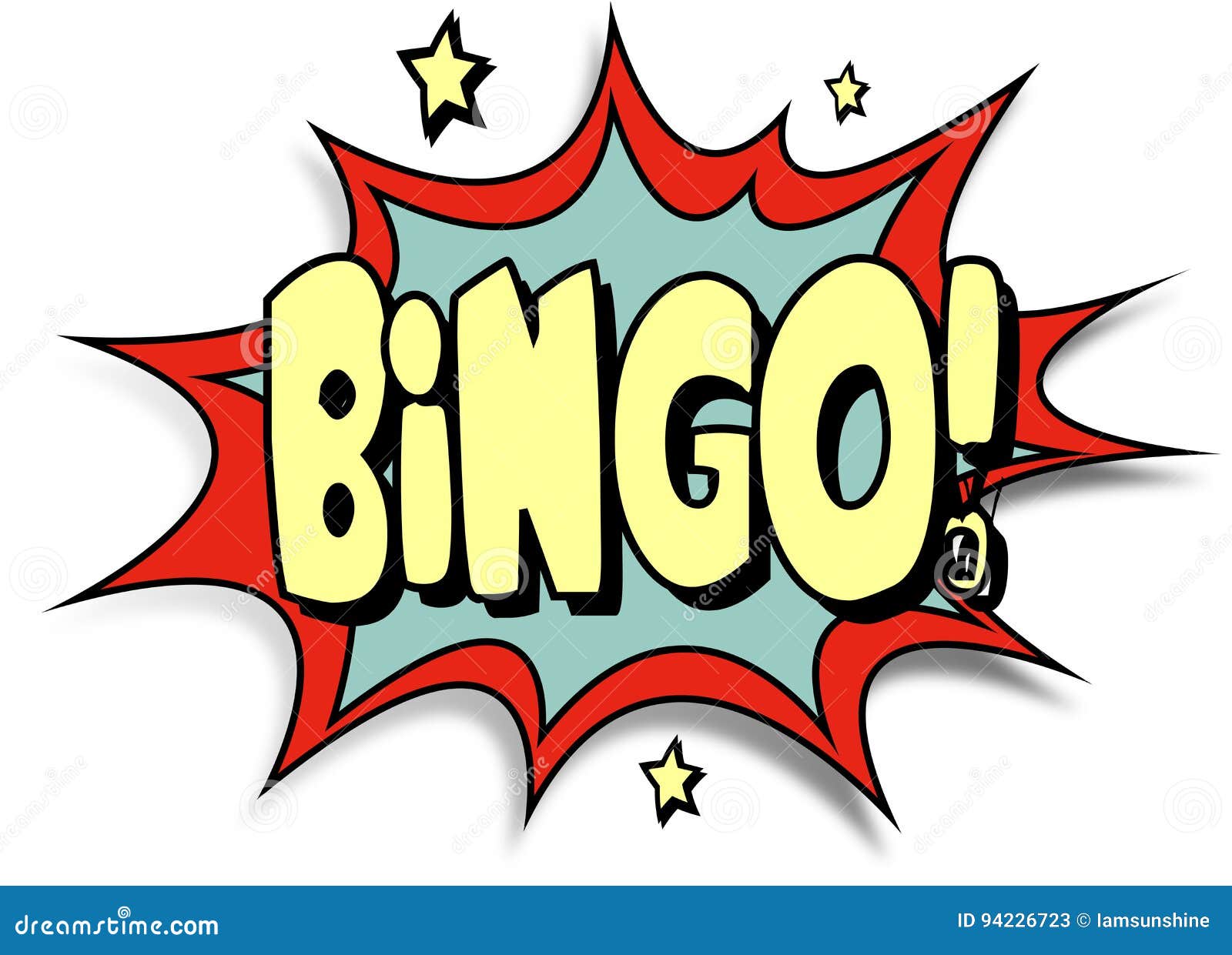 Bingo sign stock vector. Illustration of holdem, brilliant - 94226723