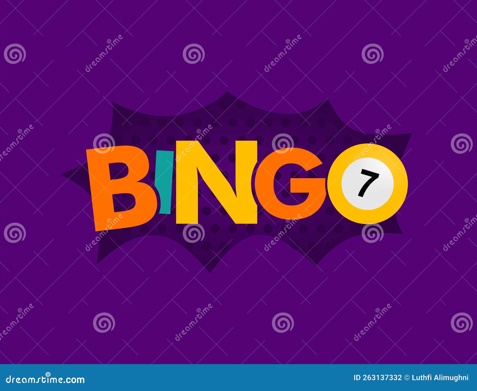 Bingo Text Design Stock Vector Stock Vector - Illustration of luck ...