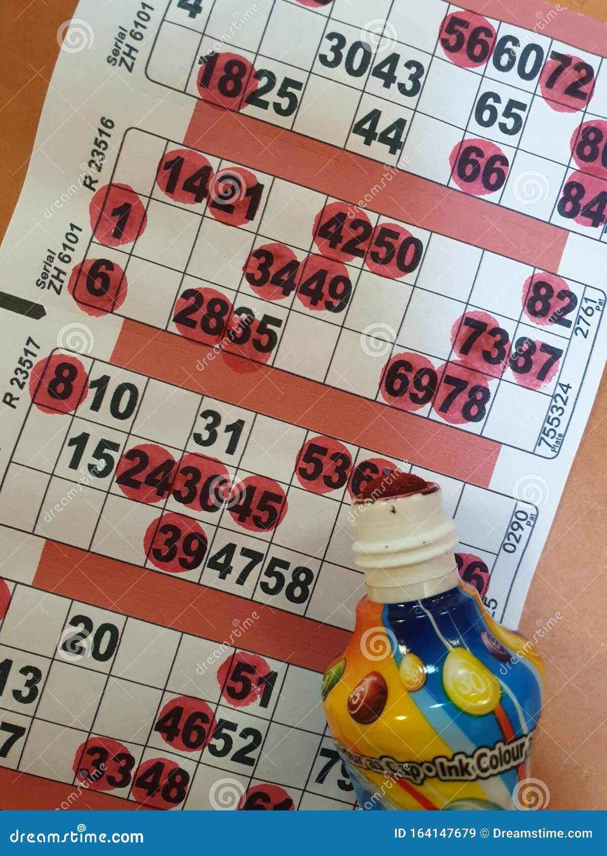 BINGO! editorial stock image. Image of bingo, luck, gambling - 164147679