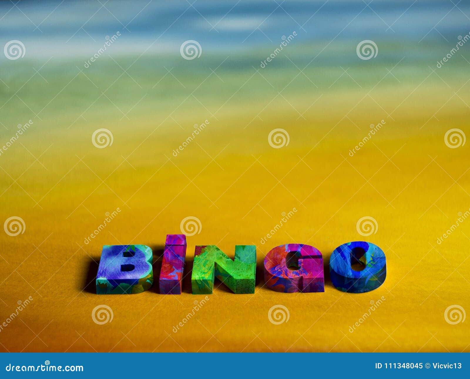 Bingo, Word On Blue Background Royalty-Free Stock Photography ...