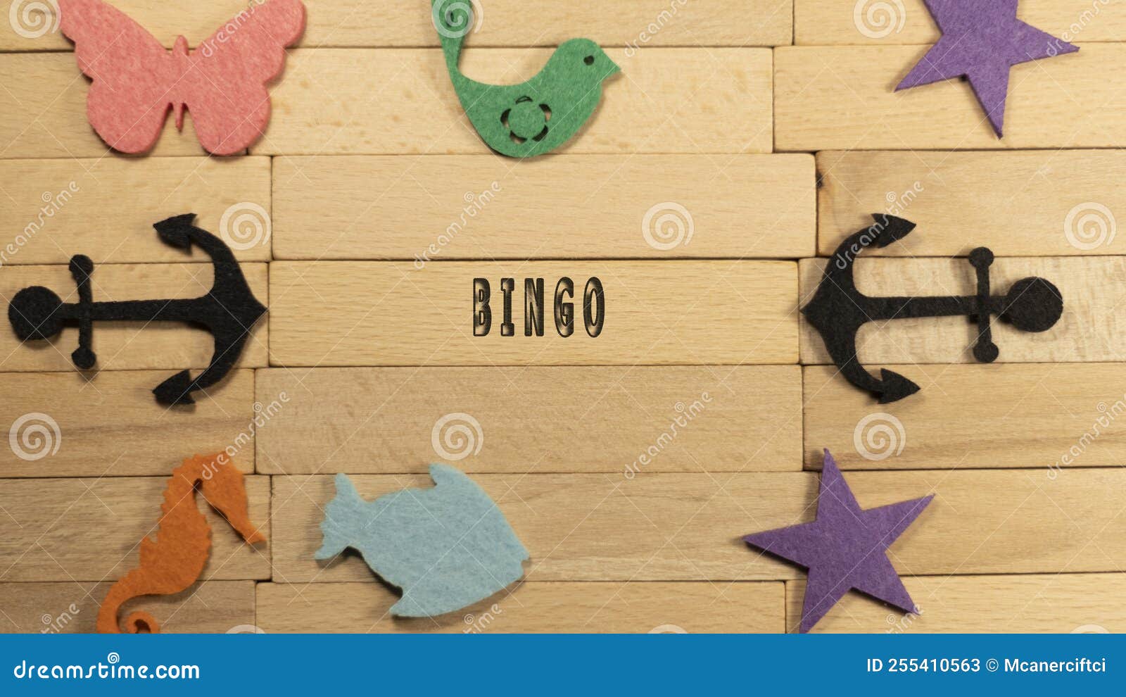Bingo Written on Wooden Surface. Education and Child Development Stock ...