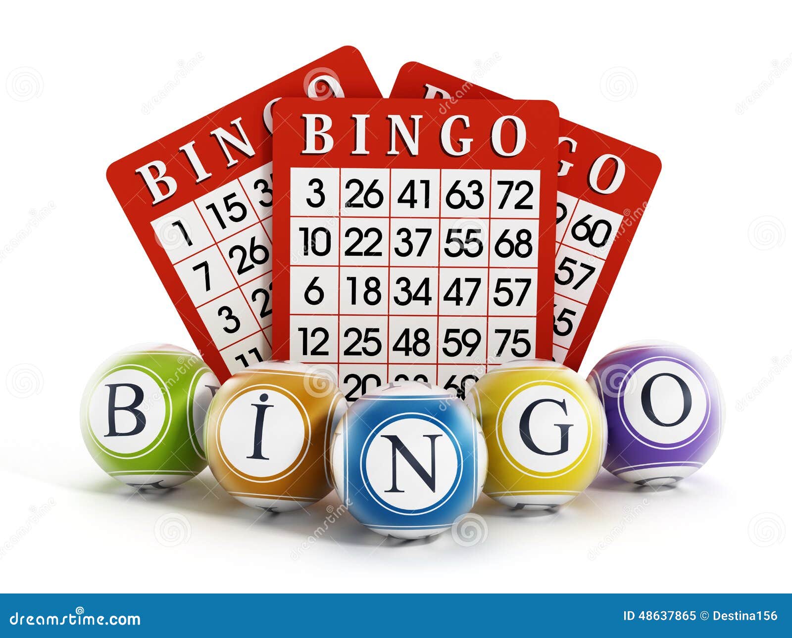 Bingobollar och kort stock illustrationer. Illustration av gyckel ...