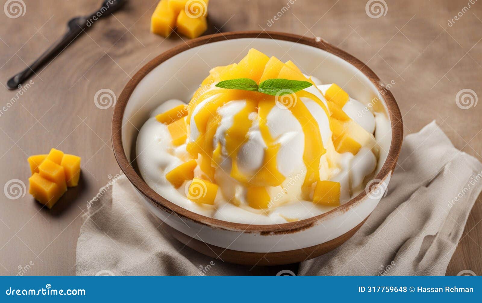 Bingsu Mango Cheese - Korean Dessert Stock Photo - Image of isolated ...