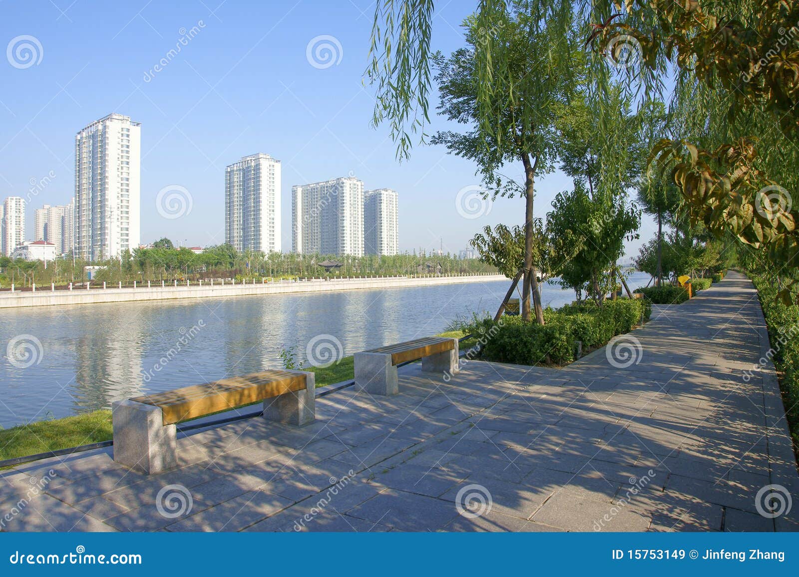 Binhe Park stock image. Image of view, footway, path - 15753149