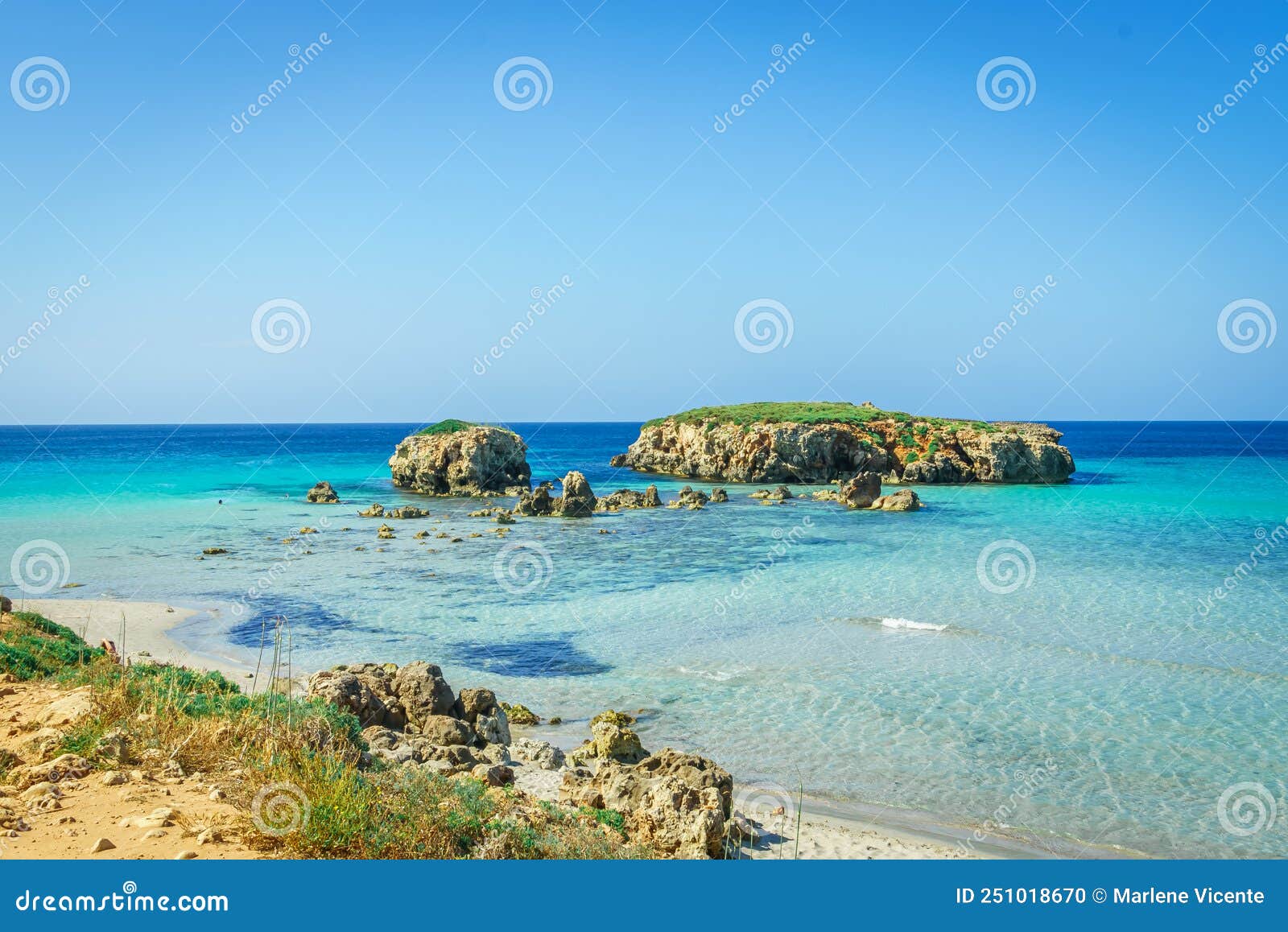 Binigaus Beach. Minorca, Balearic Islands Stock Photo - Image of color ...