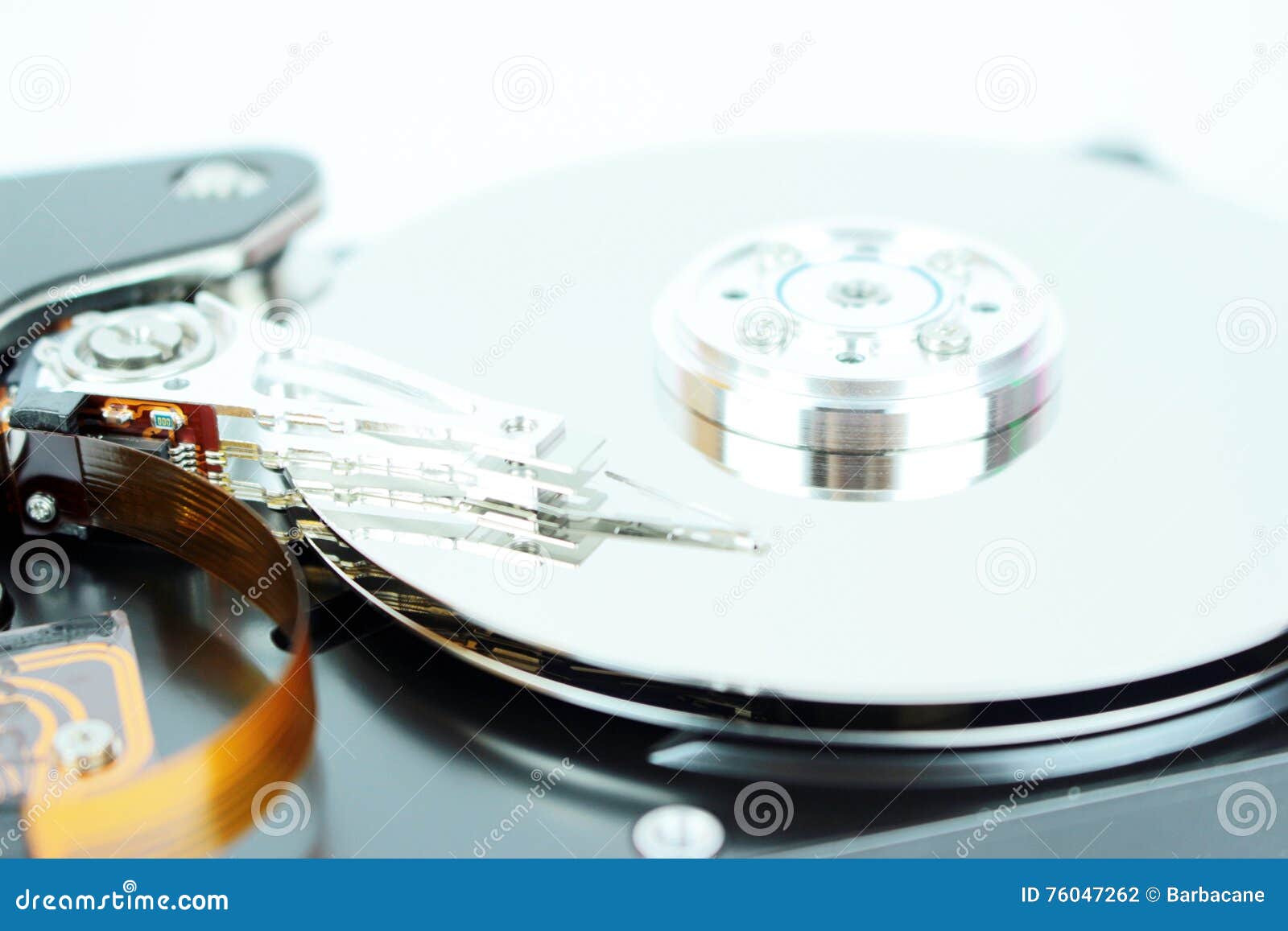 Binnen Van Een Harde Schijf Van Personal Computer Stock Foto - Image of ...